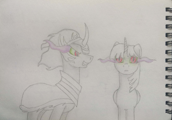 #2815595 - safe, artist:dudatg, king sombra, twilight sparkle, alicorn ...