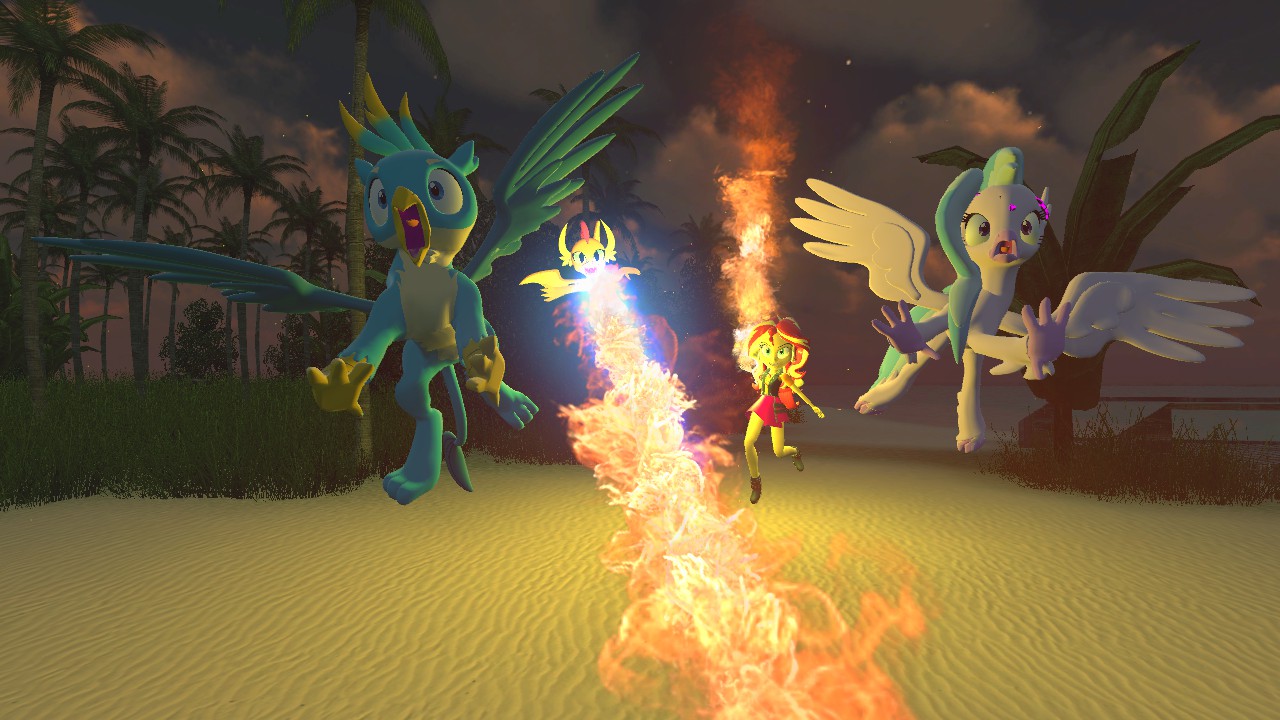 #2816625 - safe, artist:horsesplease, gallus, silverstream, smolder ...