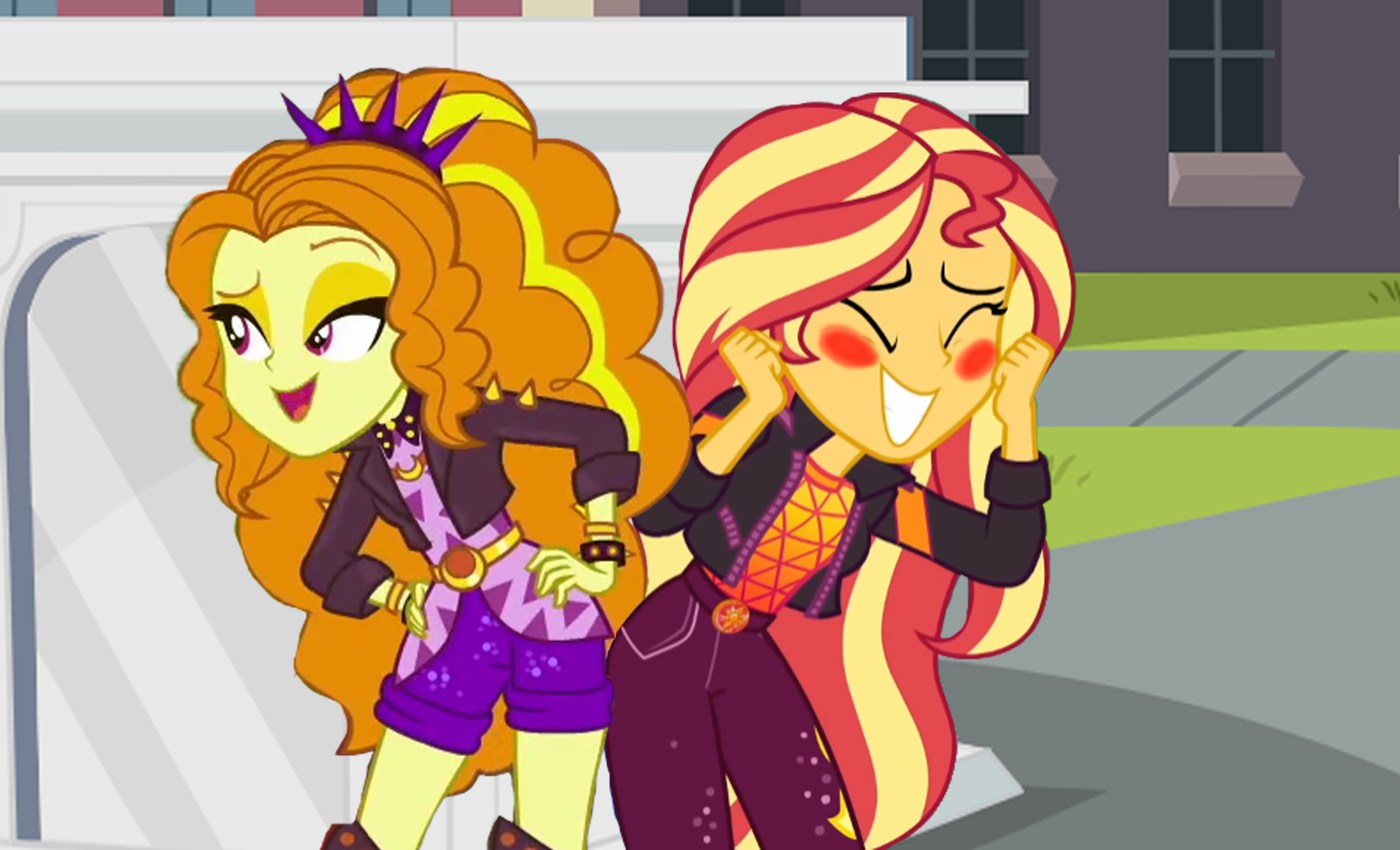 #2802677 - safe, edit, editor:ktd1993, adagio dazzle, sunset shimmer, equestria girls, equestria ...