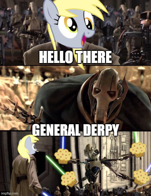 #2823063 - safe, edit, derpy hooves, pony, caption, general grievous ...