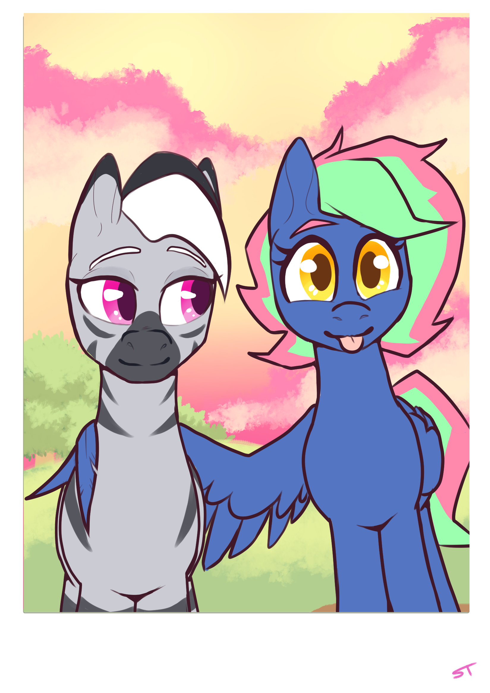 #2824344 - safe, artist:storyteller, oc, oc only, oc:iin, oc:rowdy ...