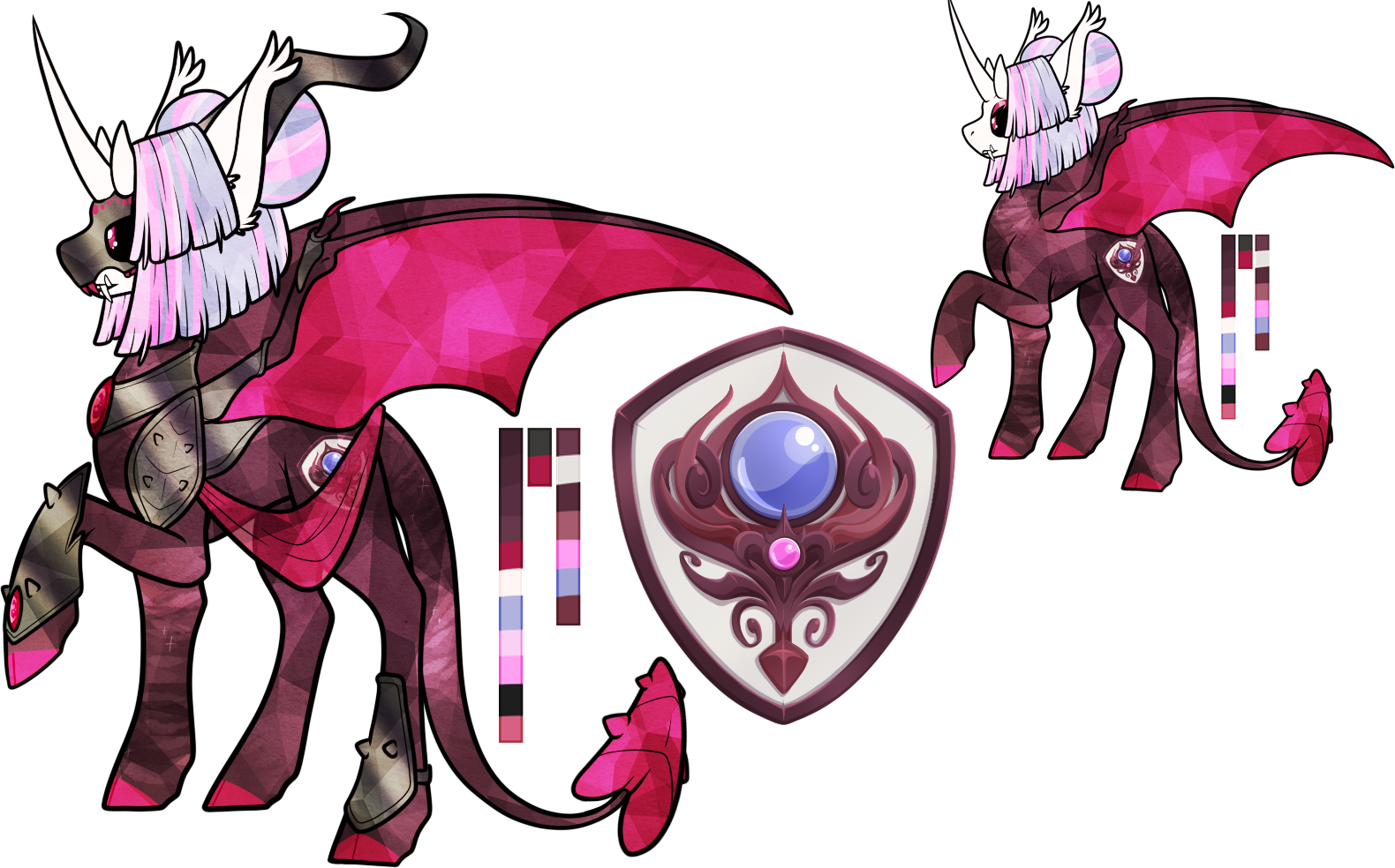 #2834113 - safe, artist:velnyx, oc, oc:blood oath, alicorn, bat pony ...