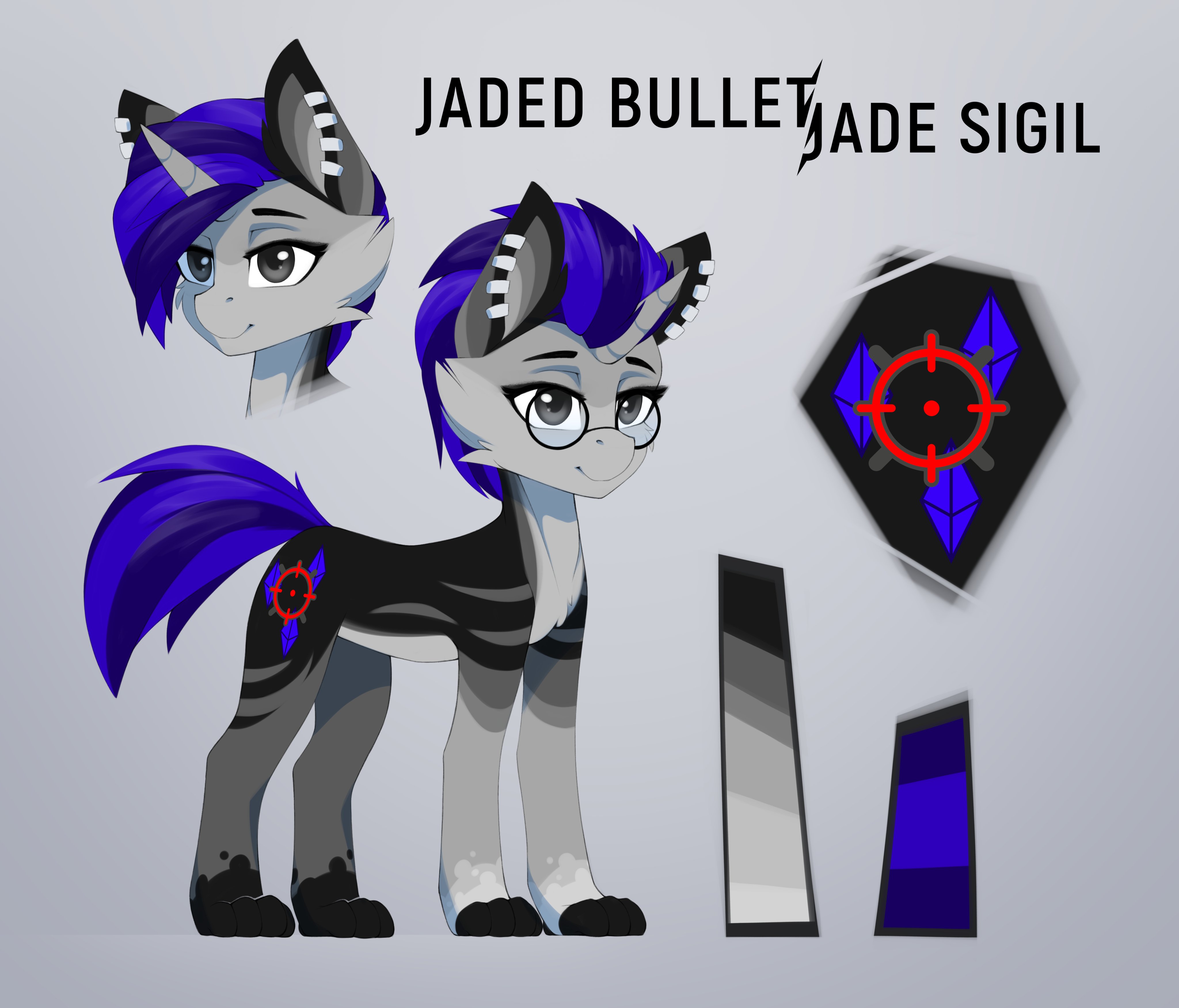 #2835363 - safe, artist:n_thing, oc, oc only, oc:jaded bullet, pony ...