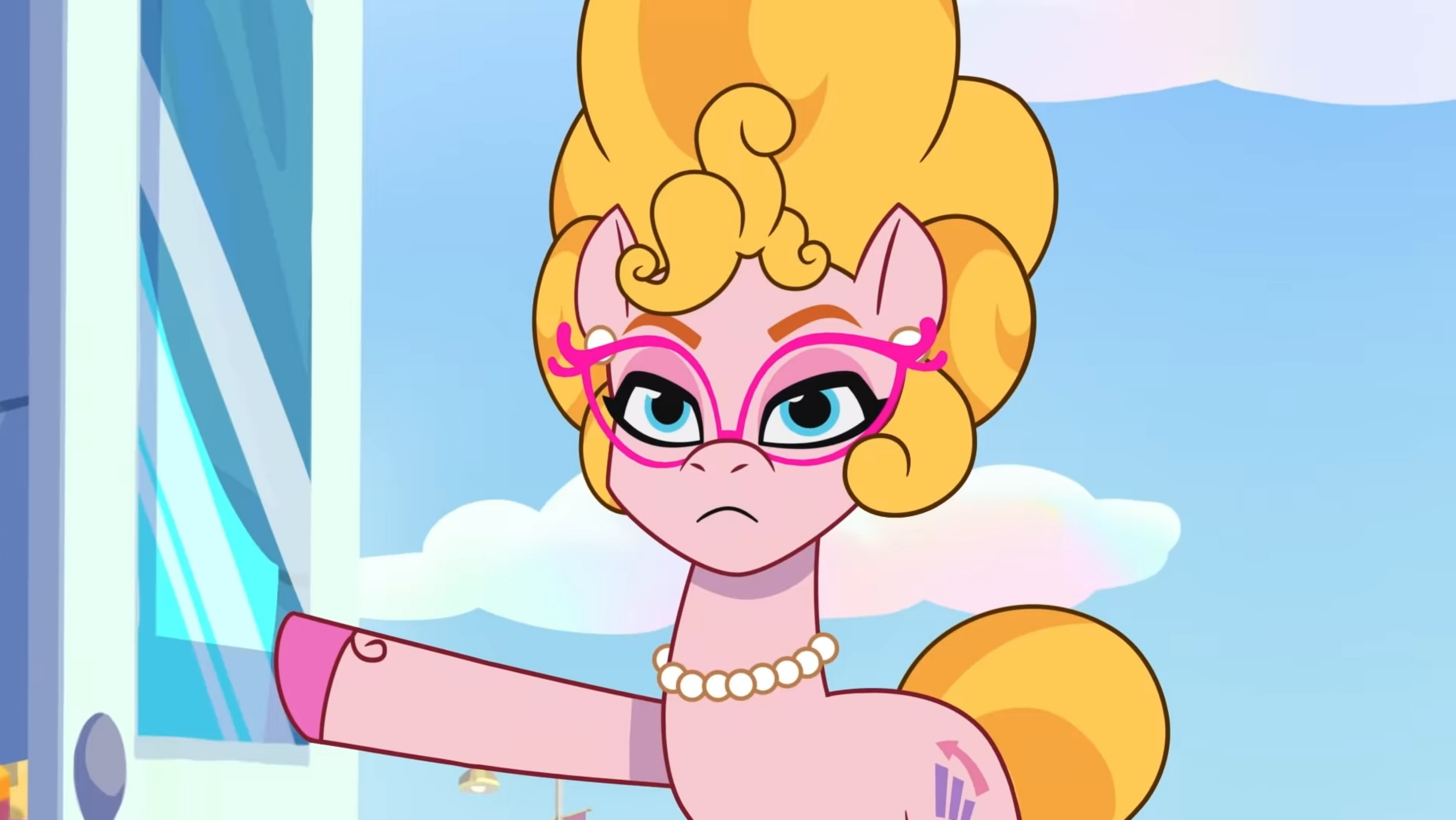 #2845893 - safe, screencap, phyllis cloverleaf, earth pony, pony, g5, mane melody, my little ...