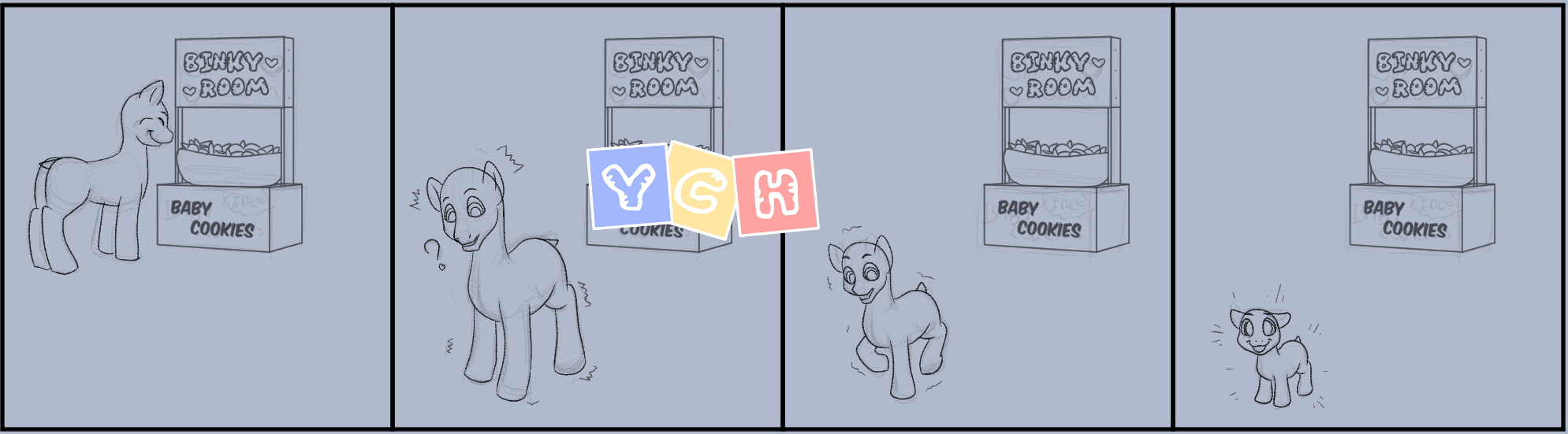 #2837428 - safe, pony, age regression, comic, commission, cookie, food ...