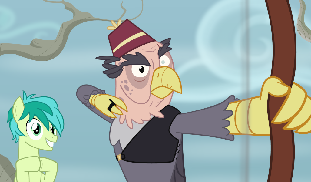 #2851969 - safe, artist:queencold, grampa gruff, sandbar, earth pony ...