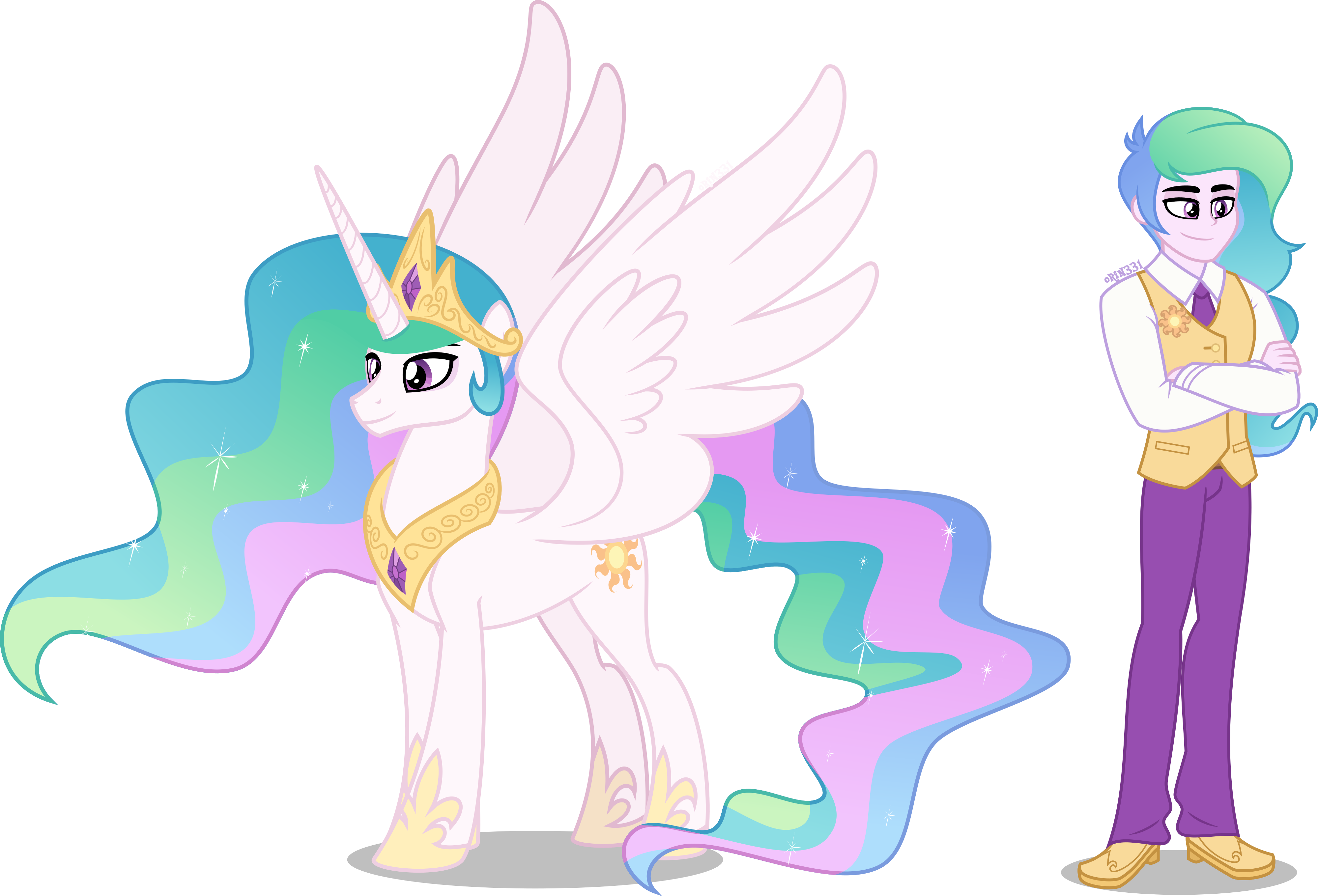#2839948 - safe, artist:orin331, princess celestia, alicorn, pony ...