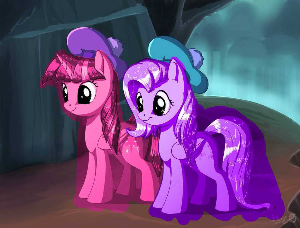 #2866690 - safe, artist:sirzi, edit, fluttershy, twilight sparkle ...