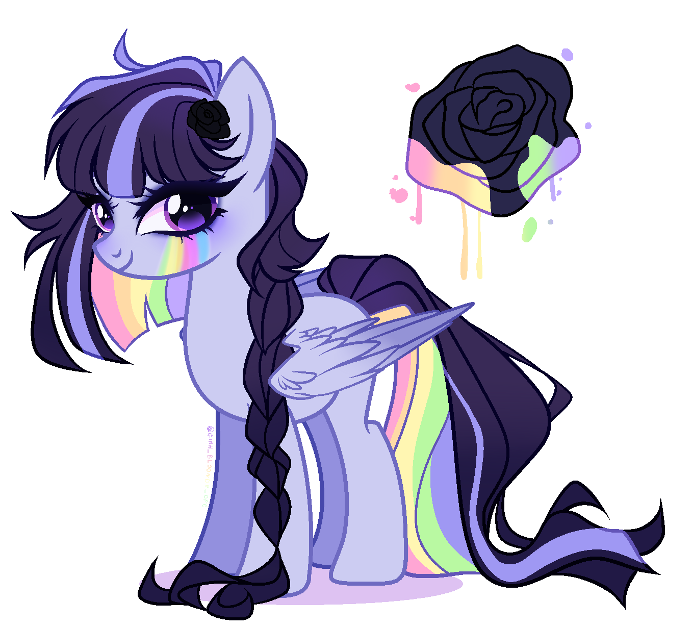 #2868799 - safe, artist:gihhbloonde, oc, pegasus, pony, base used ...