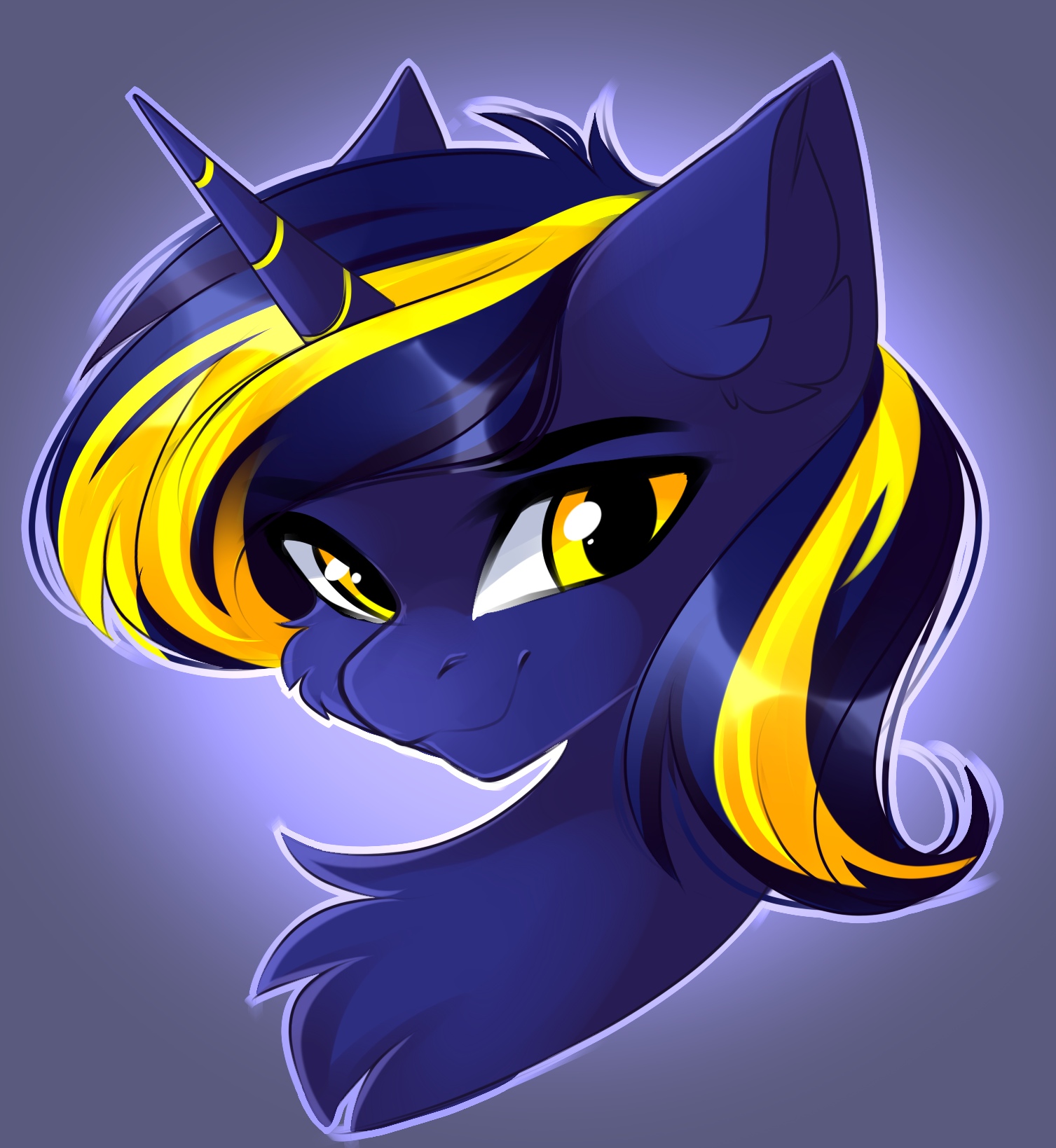 #2876913 - source needed, safe, artist:airiniblock, oc, oc only, oc:vajr, pony, unicorn, bust ...