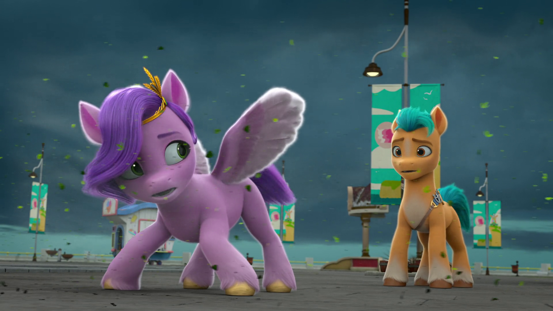 #2884028 - safe, screencap, hitch trailblazer, pipp petals, earth pony, pegasus, pony, g5, make ...