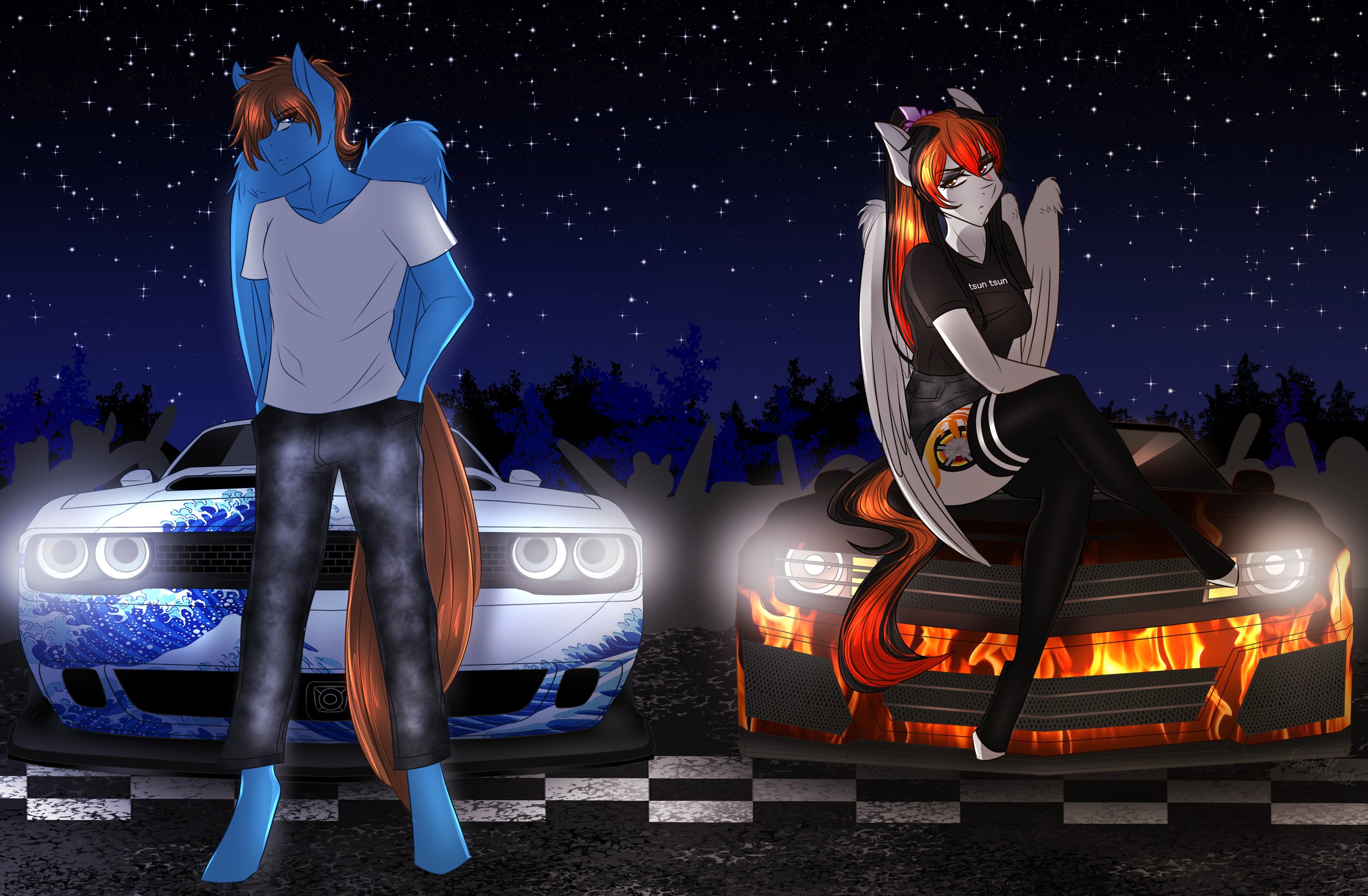 #2885012 - safe, artist:carbutt69, oc, oc:buckshot, oc:cannon car ...