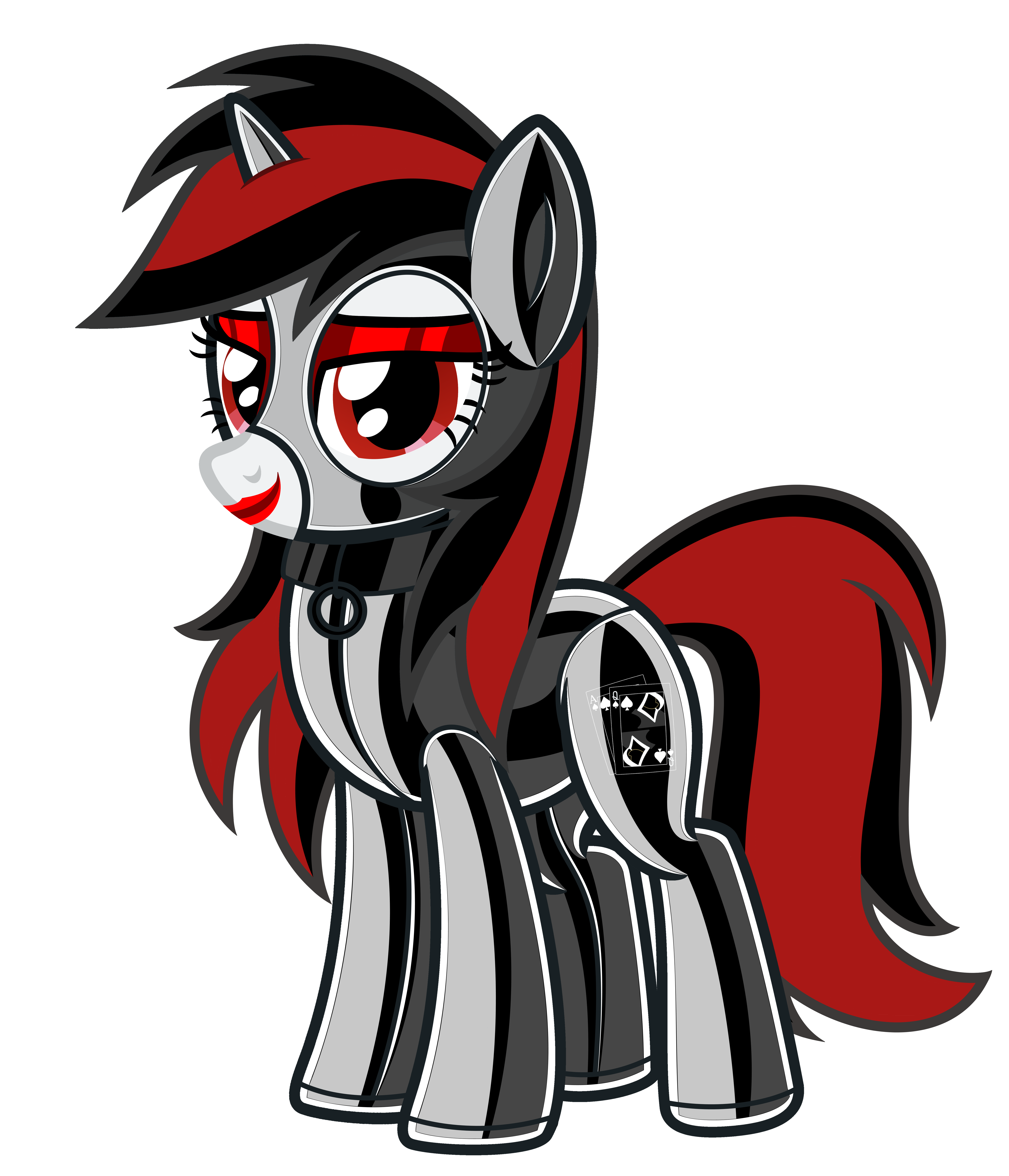 #2891680 - suggestive, alternate version, artist:severity-gray, oc, oc only, oc:blackjack, pony ...