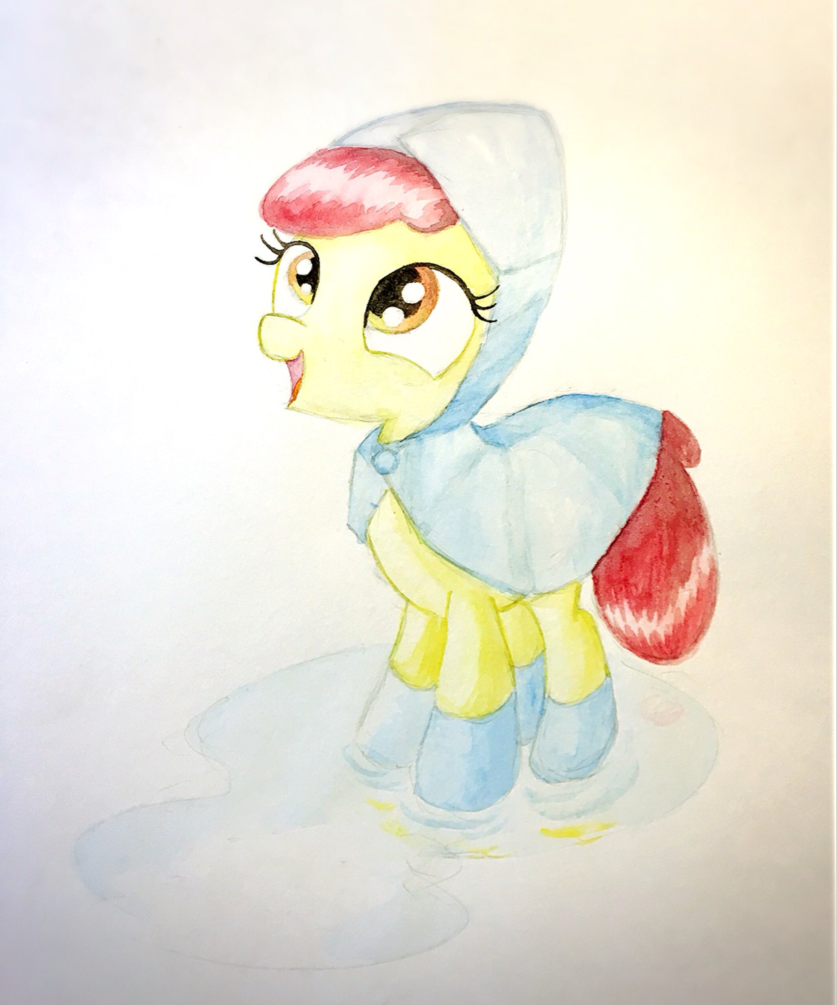 #2892508 - safe, artist:hauntedtuba, apple bloom, earth pony, pony ...