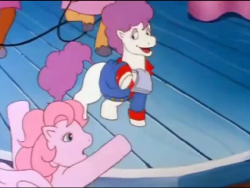 #2895482 - safe, screencap, baby heart throb, knight shade, earth pony ...