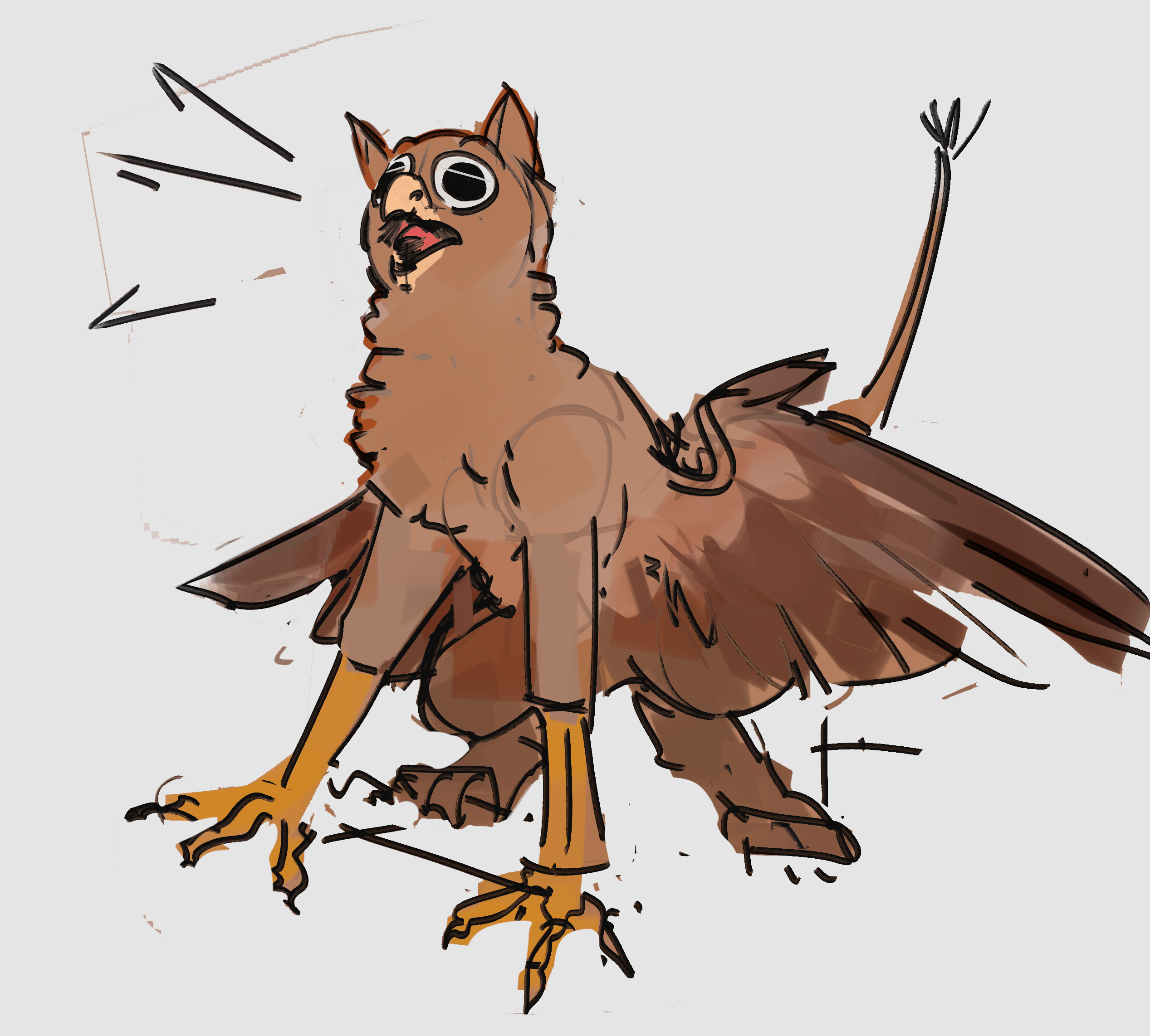 #2883084 - safe, artist:alumx, oc, oc:gunther steele, griffon, behaving ...