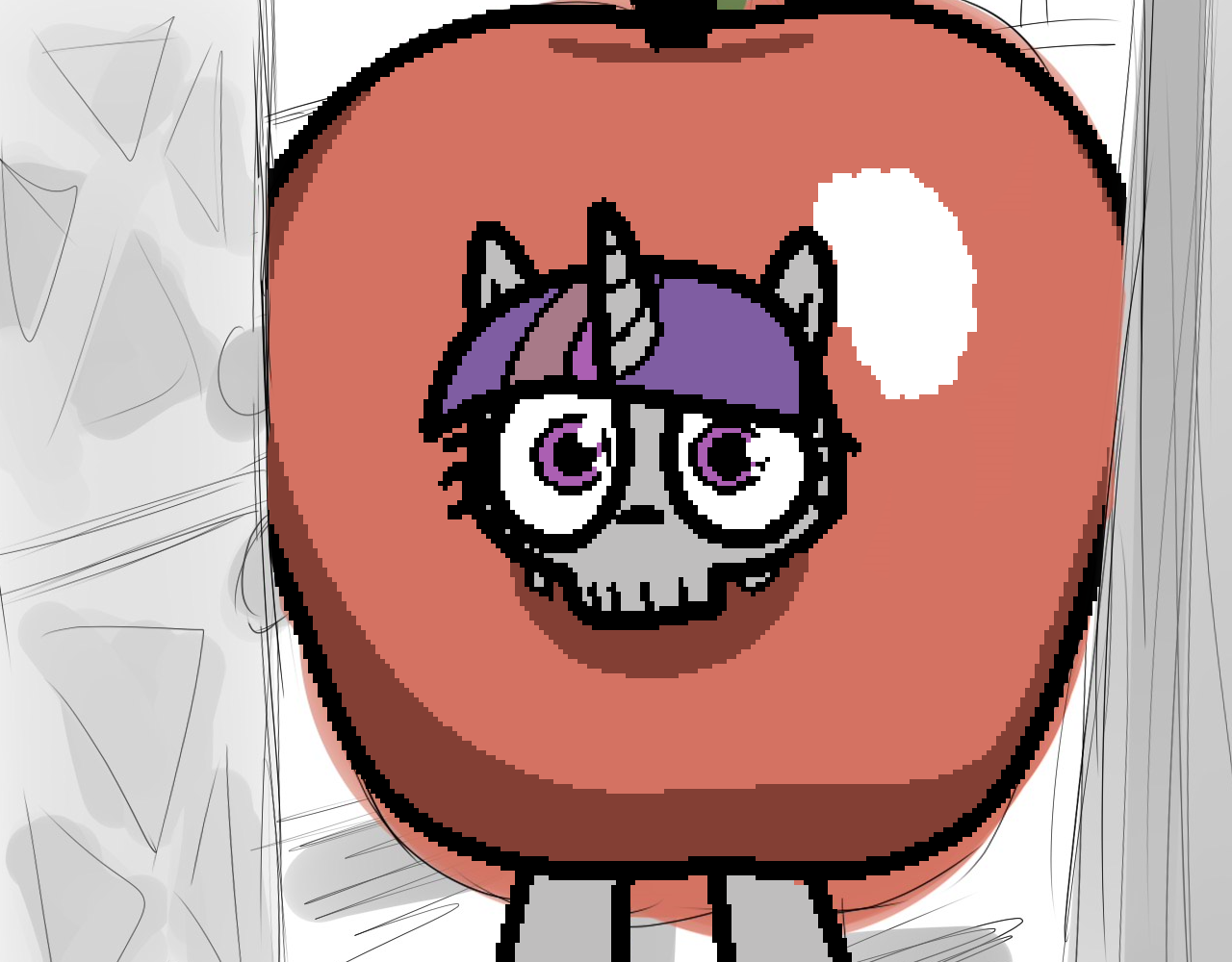 #2883686 - safe, twilight sparkle, pony, skeleton pony, g4, apple ...
