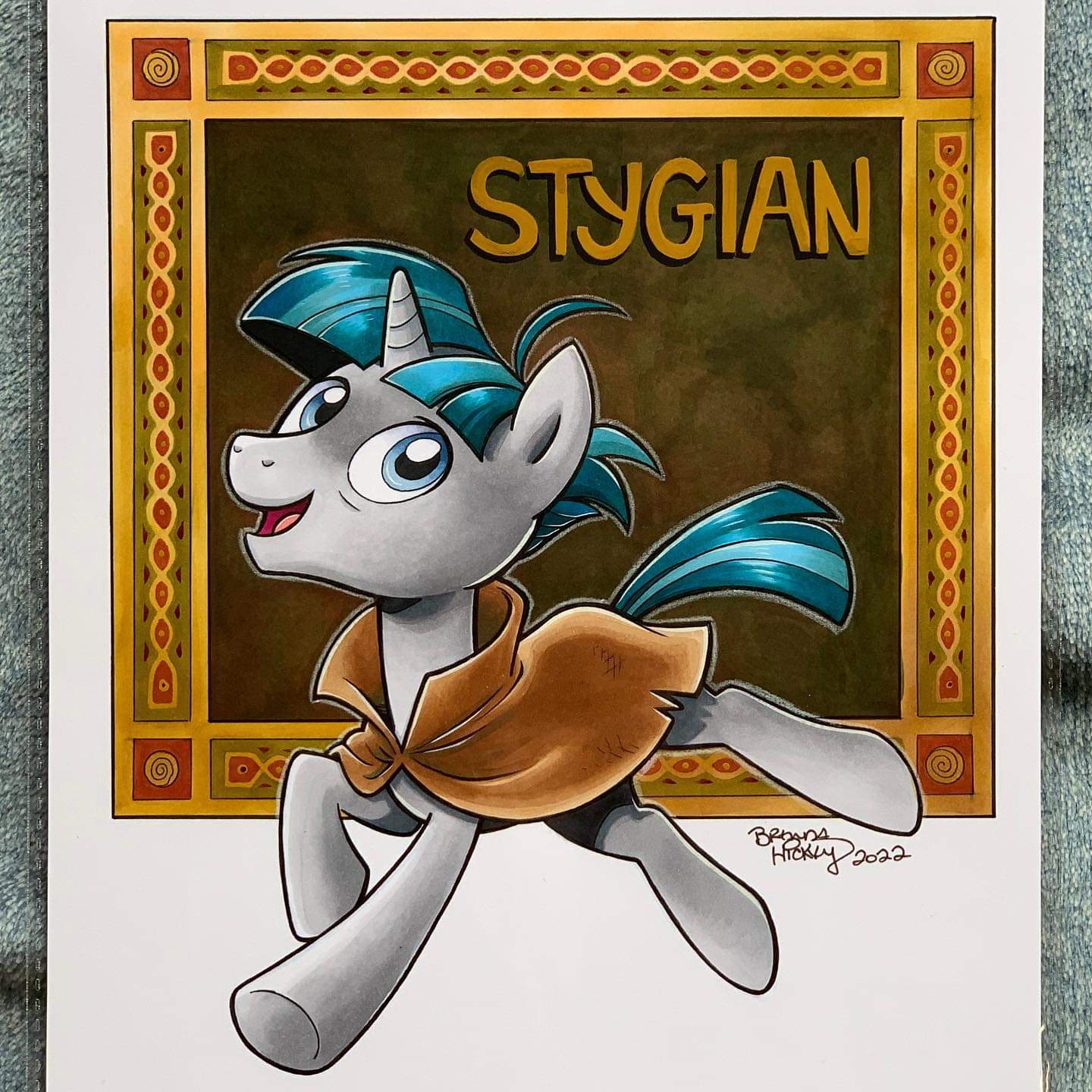 #2905499 - safe, artist:brendahickey, stygian, pony, unicorn, abstract ...