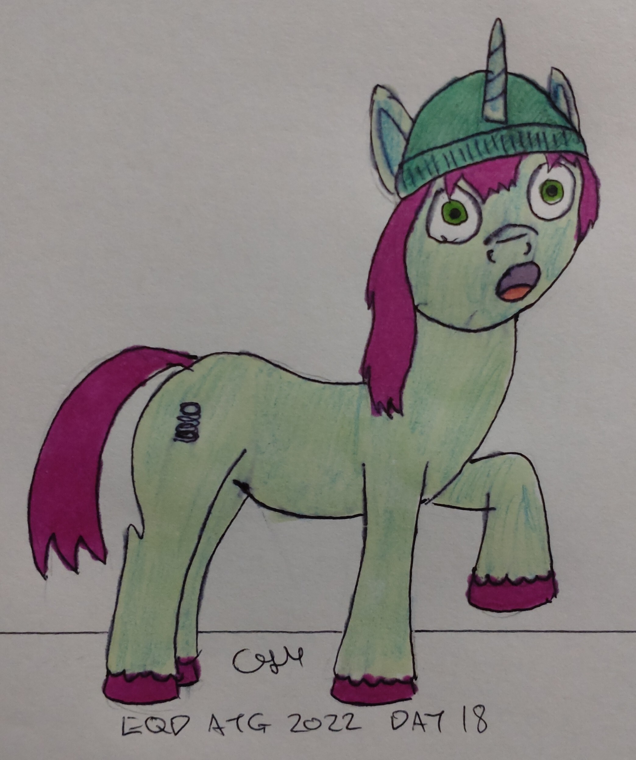 #2911161 - safe, artist:rapidsnap, mint grove, pony, unicorn, g5, my ...