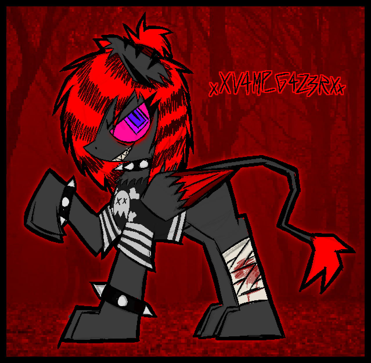 #2913775 - semi-grimdark, artist:xxv4mp_g4z3rxx, oc, sphinx, bandage ...