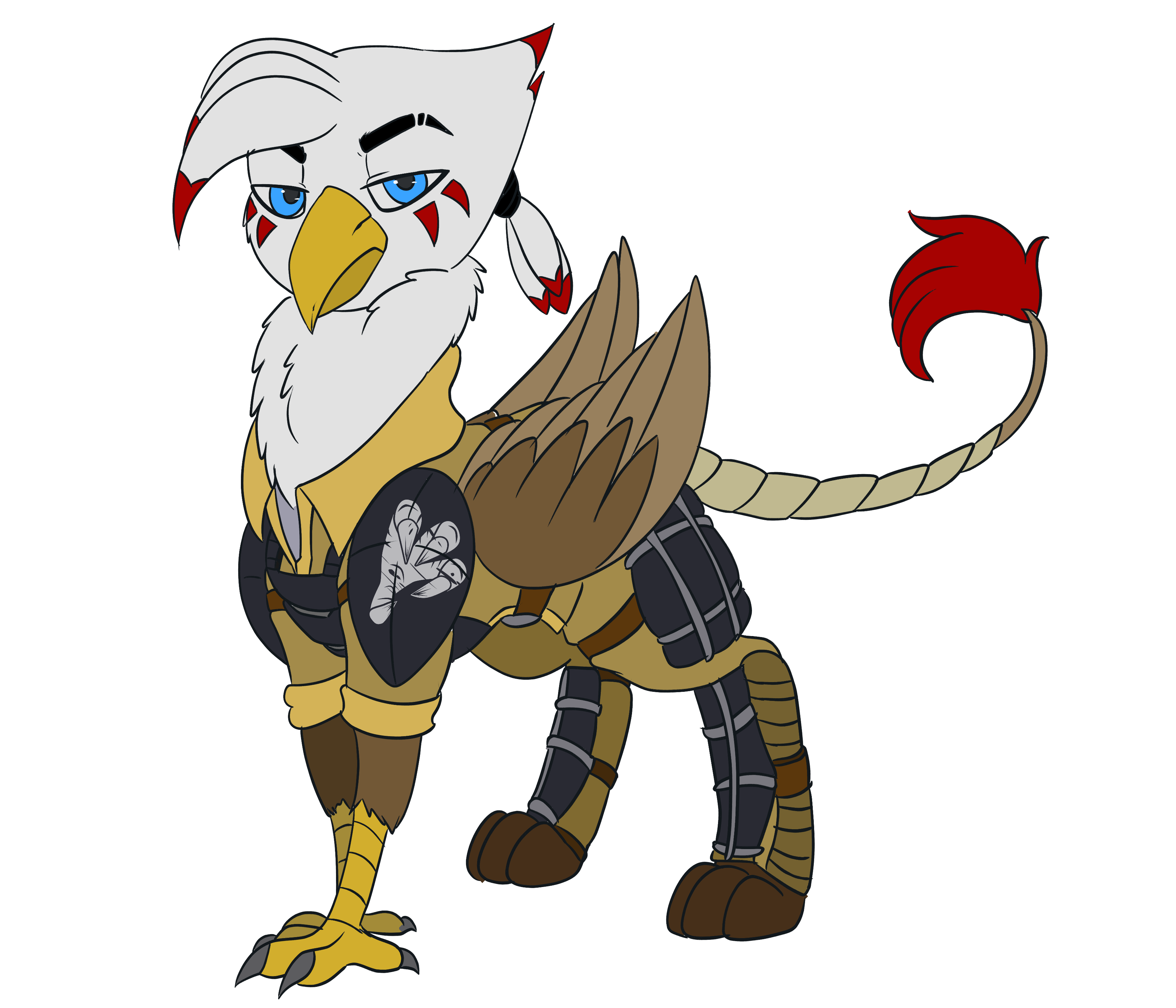 #2916921 - safe, artist:brainiac, oc, oc:duskclaw, griffon, fallout ...