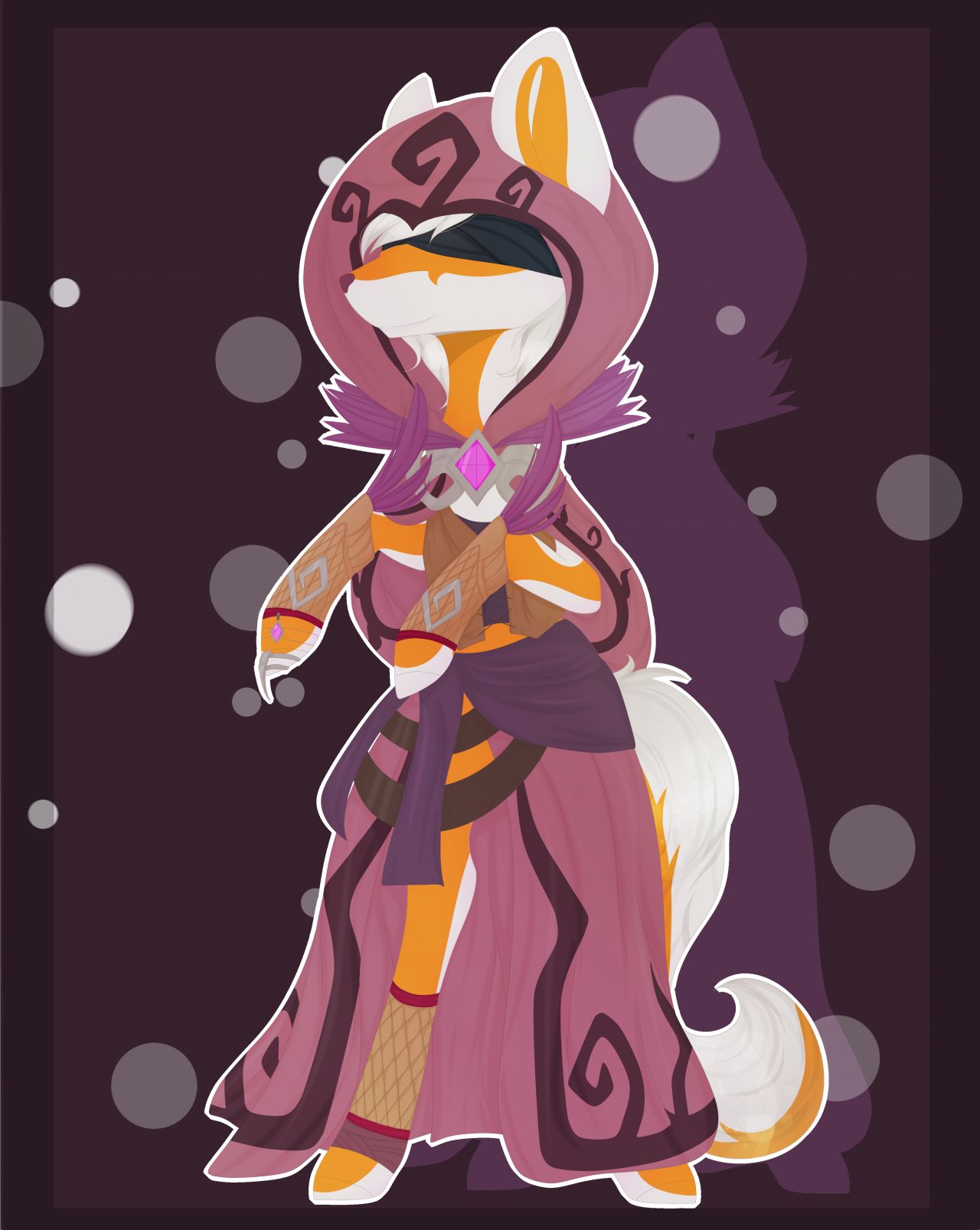 #2919389 - safe, artist:hoochuu, oc, oc only, fox, fox pony, hybrid ...