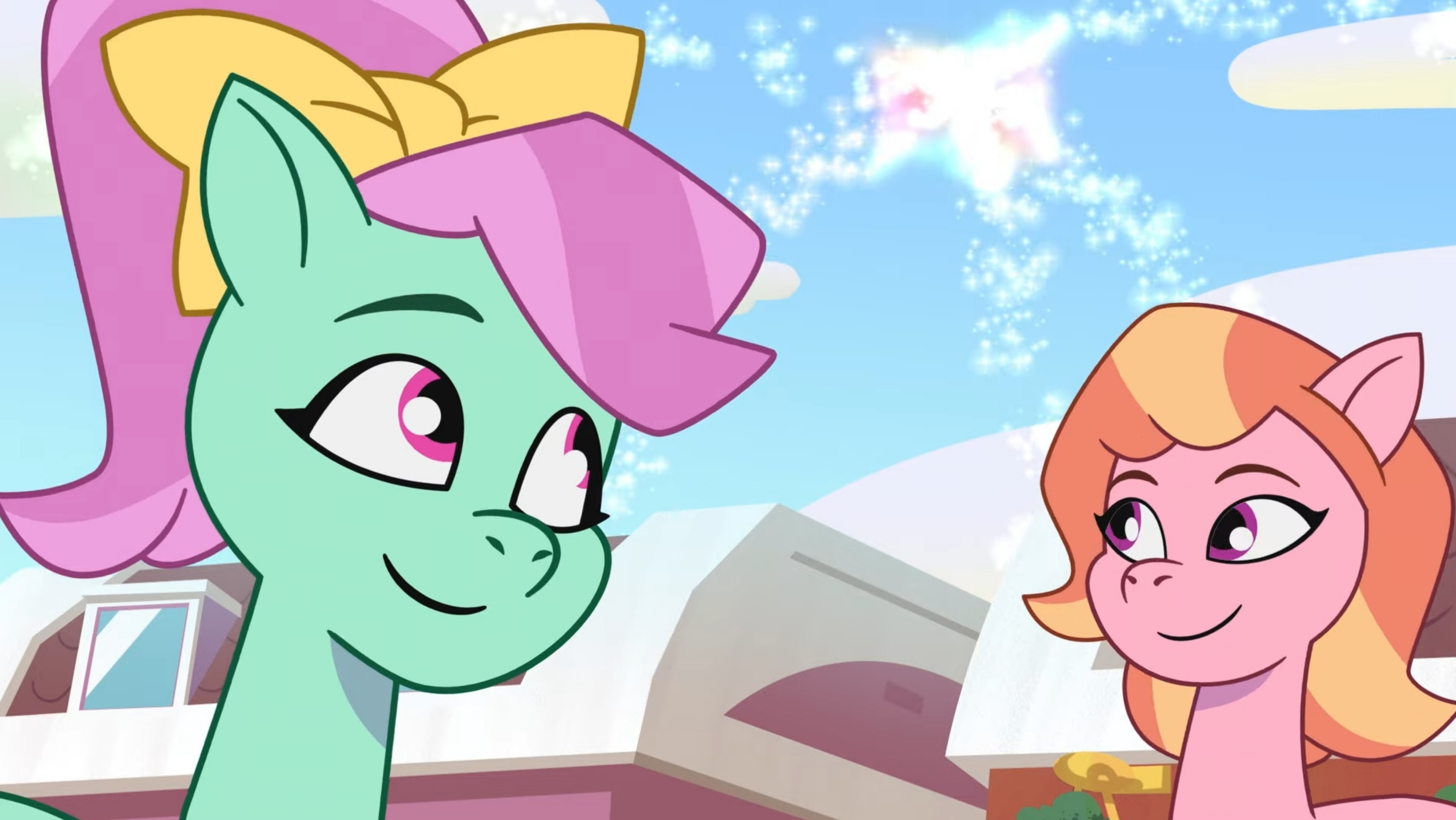 #2930534 - safe, screencap, minty skylark, pegasus, pony, another pony ...