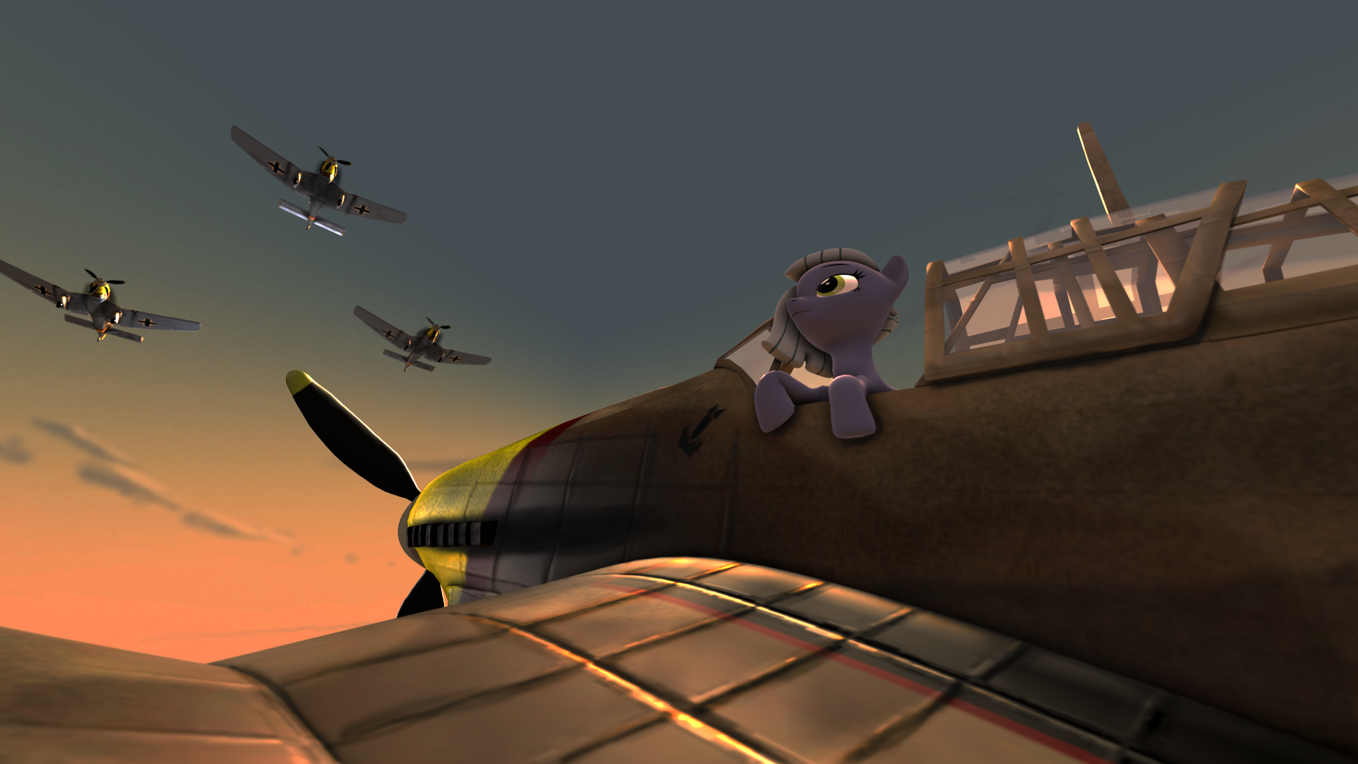 #2935951 - safe, artist:derpy_fan, limestone pie, pony, 3d, morning ...