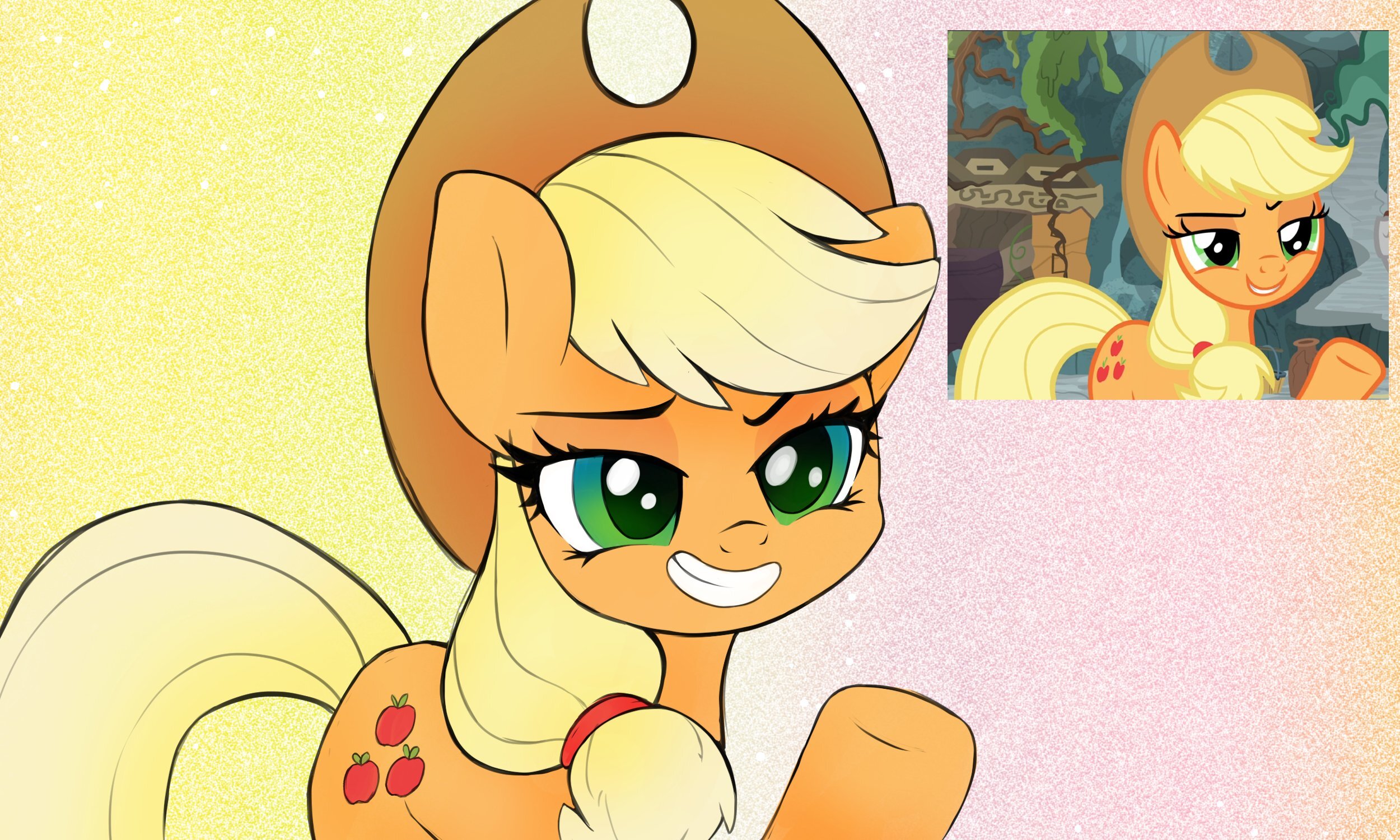 #2937418 - safe, artist:zokkili, applejack, earth pony, pony, g4 ...