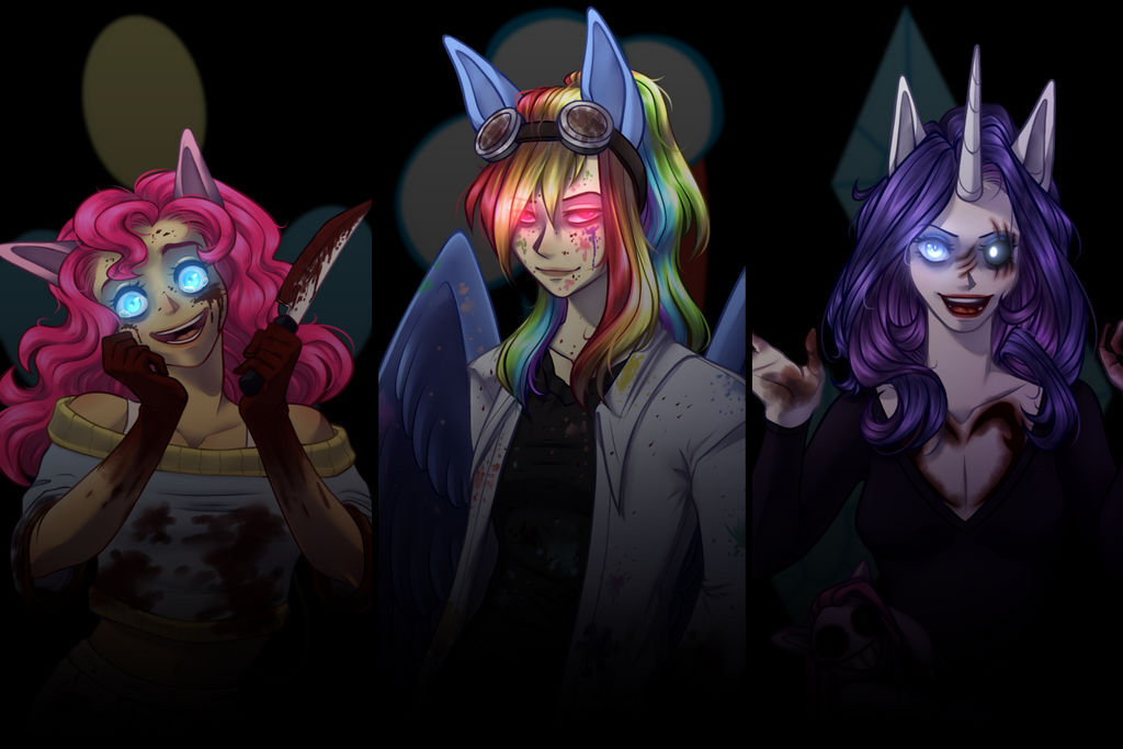 #2938445 - semi-grimdark, artist:purplegrim40, pinkie pie, rainbow dash ...