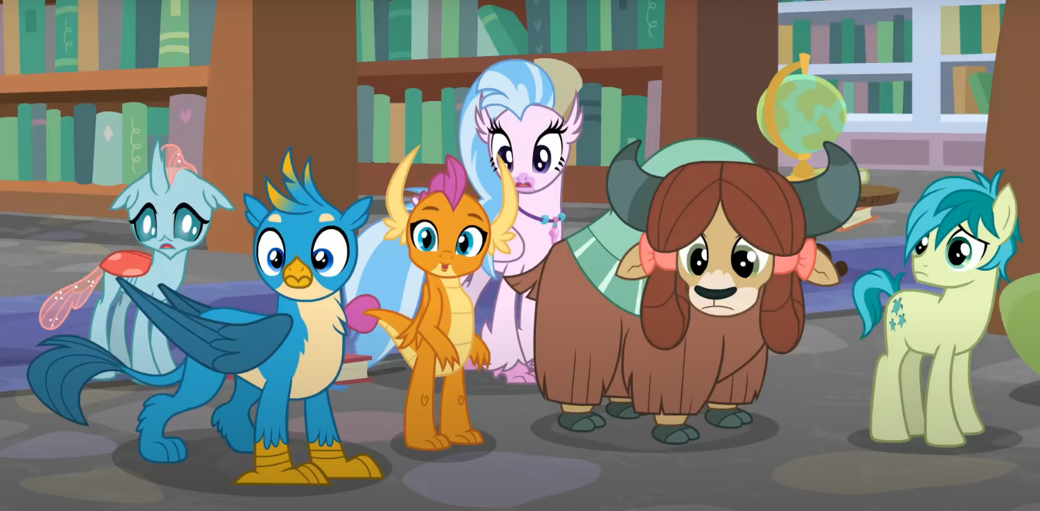#2938559 - safe, screencap, gallus, ocellus, sandbar, silverstream ...