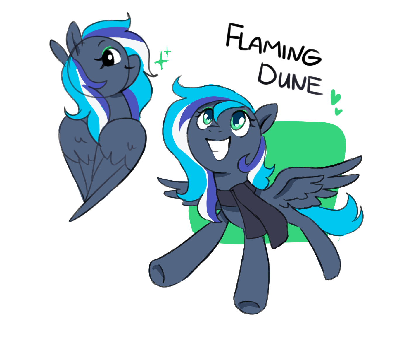 #2923078 - safe, artist:anotherdeadrat, oc, oc only, oc:flaming dune, pegasus, pony, bust ...