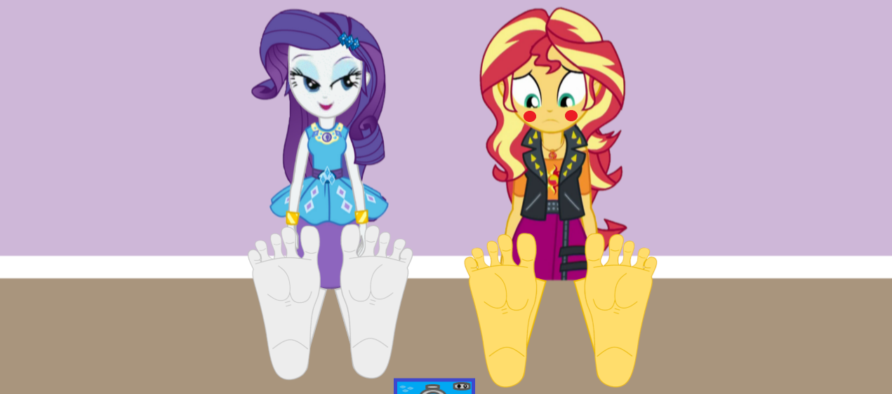 #2923512 - suggestive, artist:ewie2002, rarity, sunset shimmer, human ...