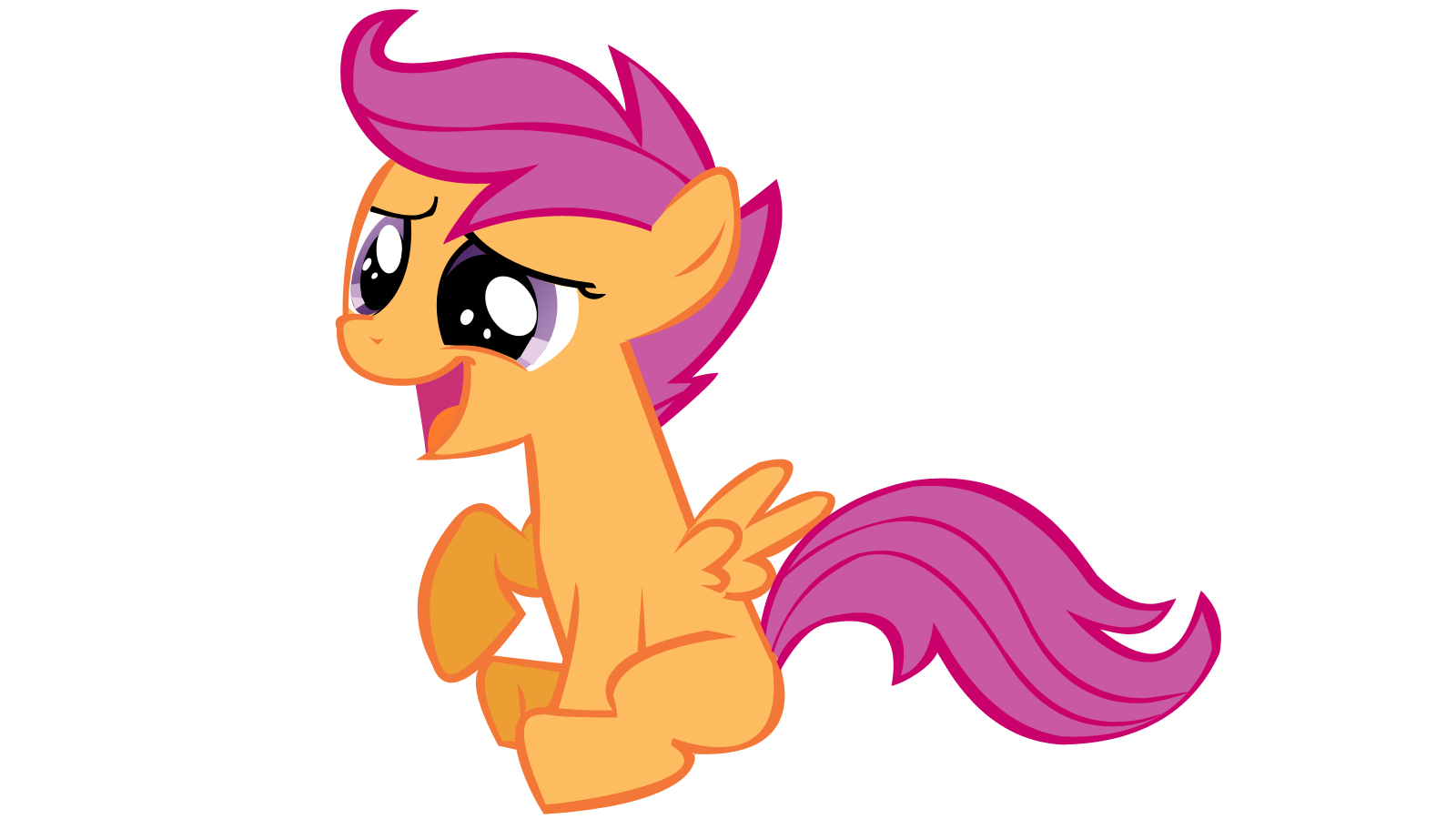 #2939056 - safe, artist:totalcrazyness101, scootaloo, pegasus, pony, female, filly, foal, open ...