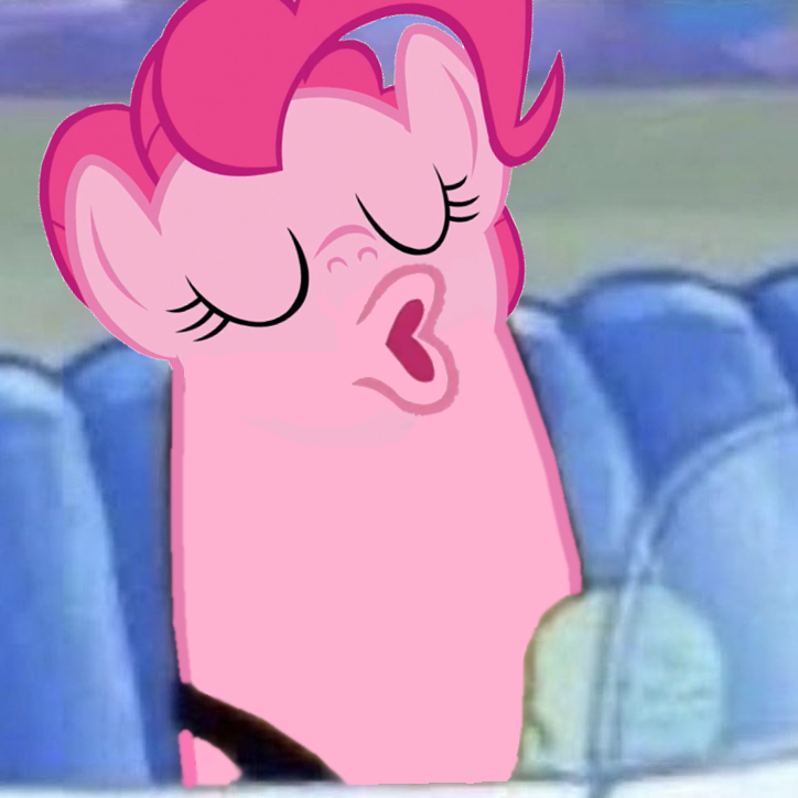 #2939143 - safe, artist:pizza split, edit, pinkie pie, eyes closed ...