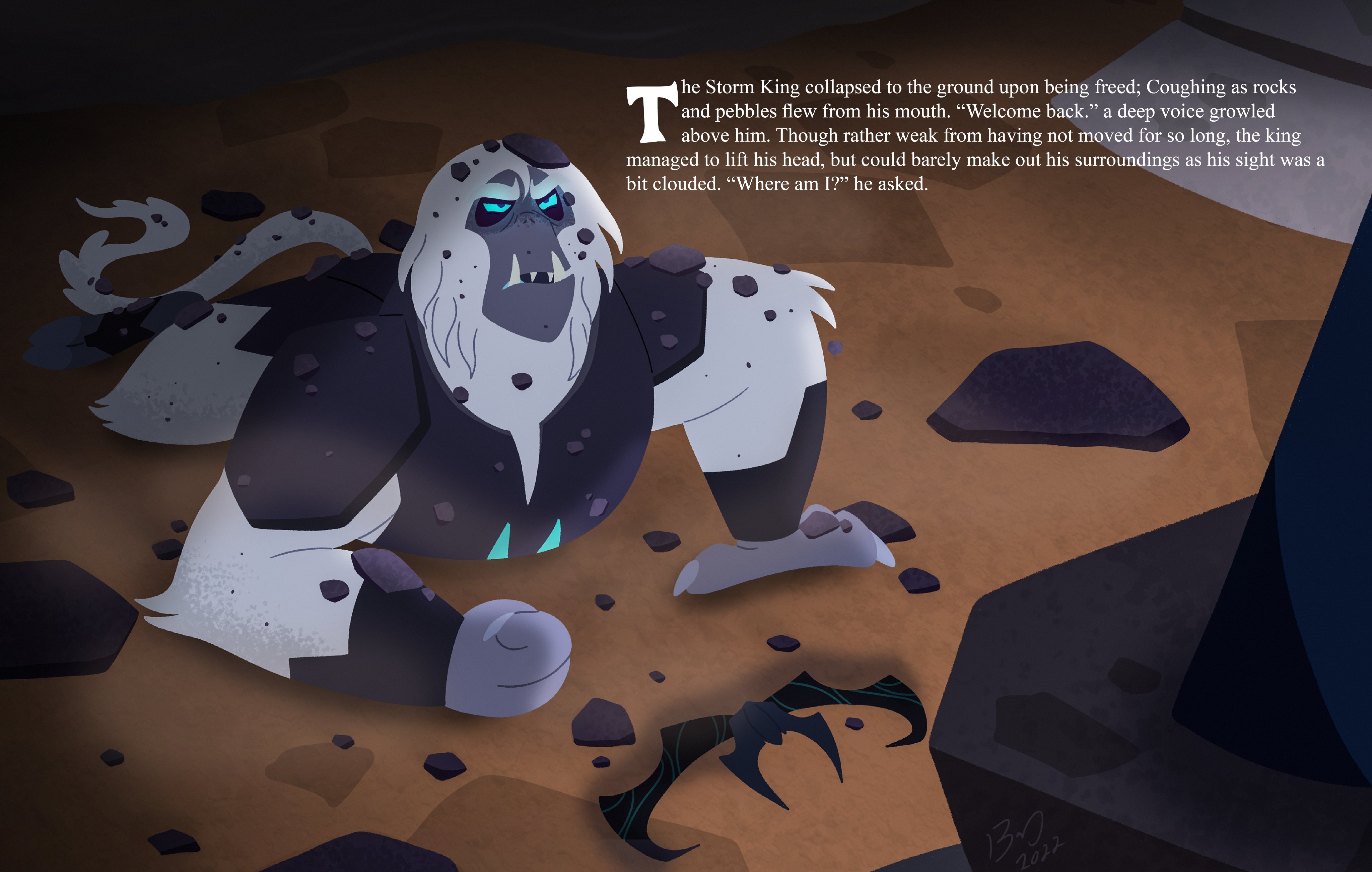 #2944786 - safe, artist:bearmation, grogar, storm king, sheep, yeti, g4 ...