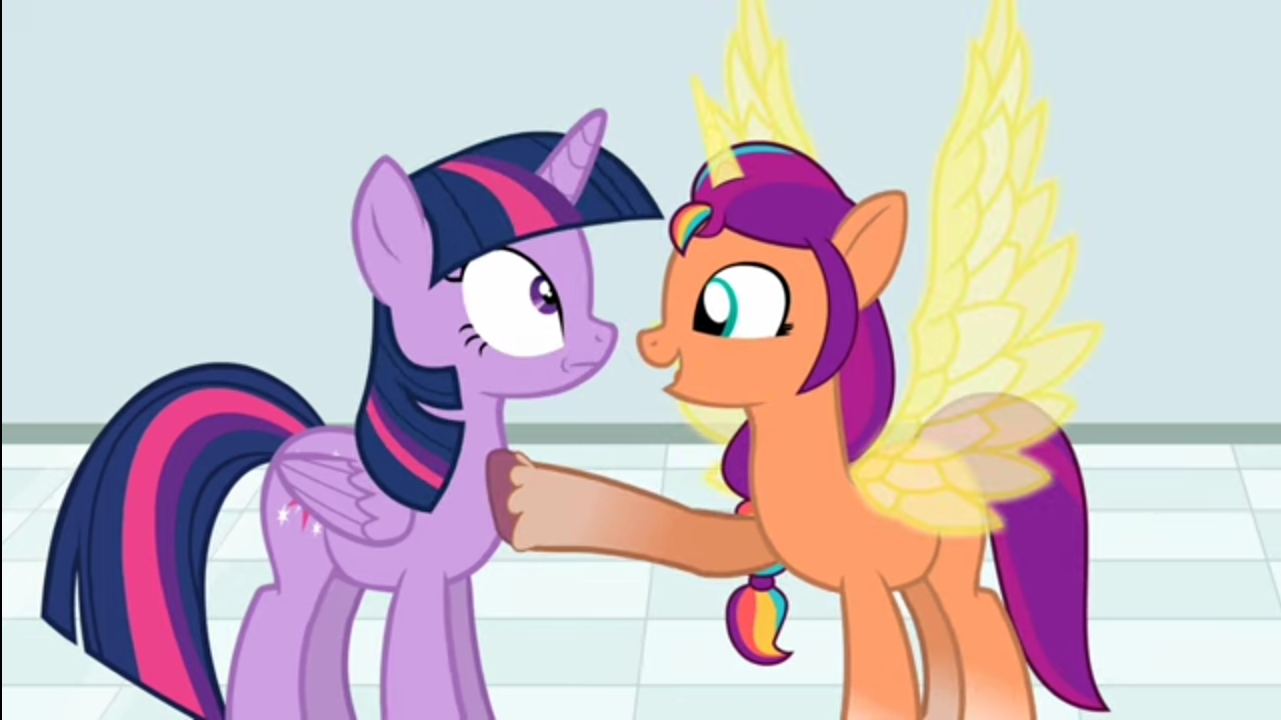 #2944841 - safe, artist:forgalorga, sunny starscout, twilight sparkle, alicorn, earth pony, pony ...