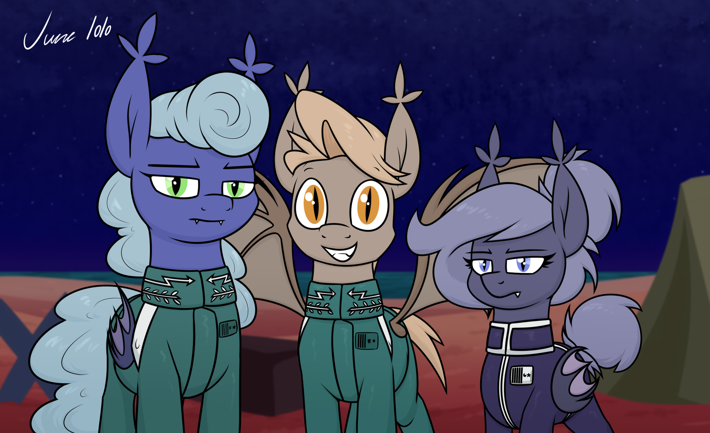 #2945173 - safe, artist:moonatik, oc, oc only, oc:auburn leaf, oc:lucent eclipse, oc:selenite ...