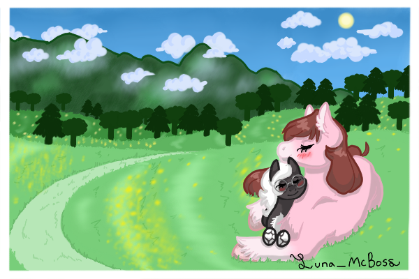 #2945578 - safe, artist:luna_mcboss, oc, oc:double stuff, oc:yamire ...