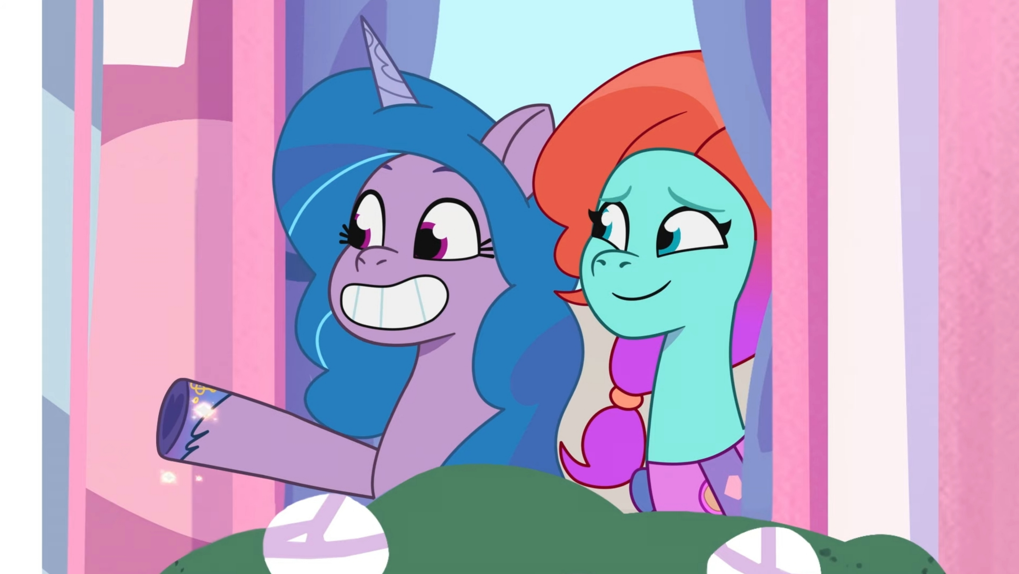 #2948453 - safe, screencap, izzy moonbow, jazz hooves, earth pony, pony ...