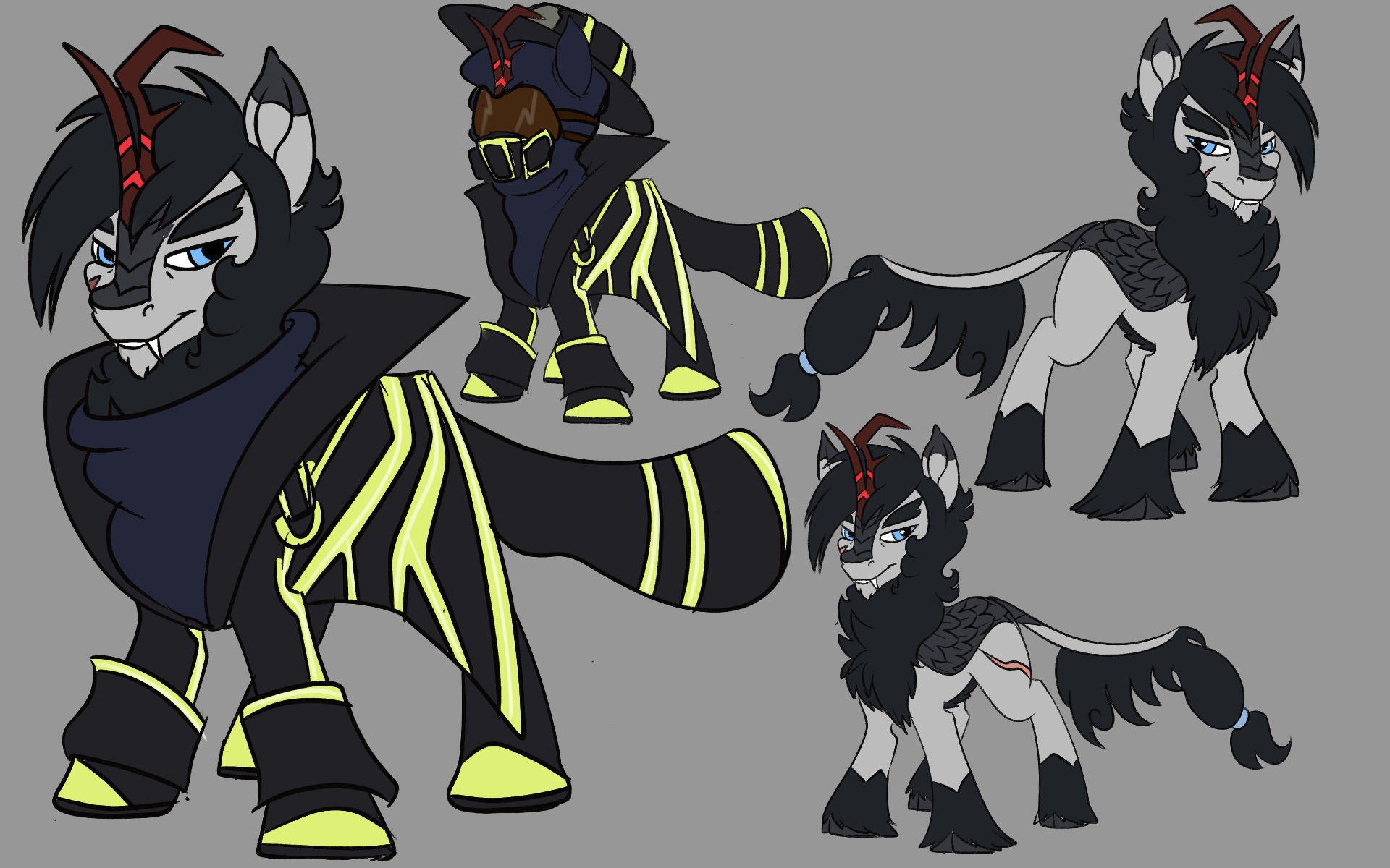 #2948988 - safe, artist:brainiac, oc, oc:smoke screen, kirin ...