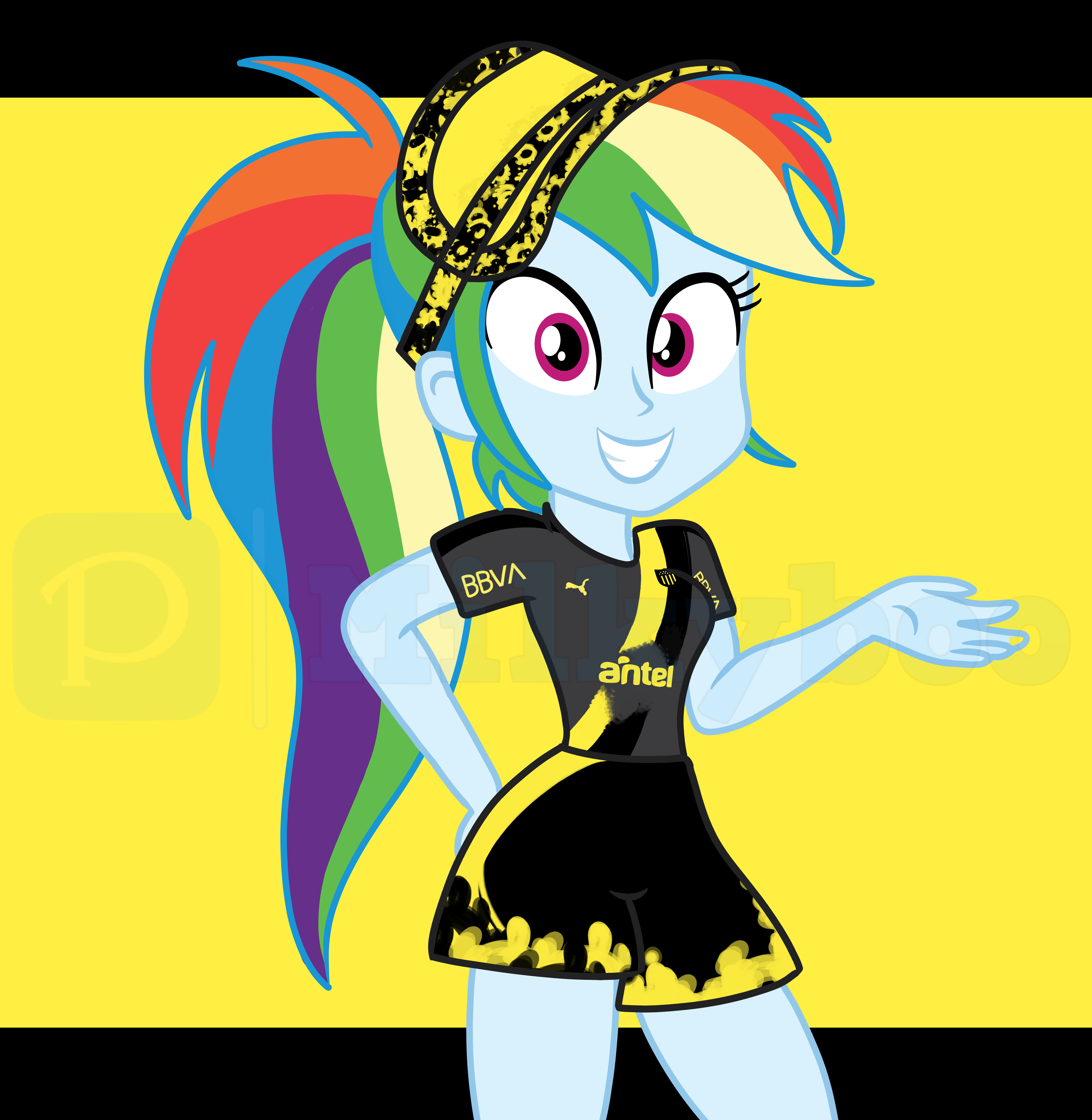 #2949489 - safe, artist:milkyboo898, rainbow dash, human, equestria ...