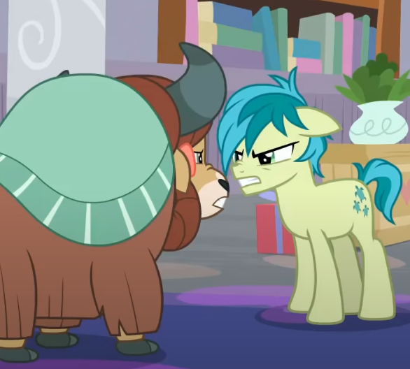 #2949844 - safe, screencap, sandbar, yona, earth pony, pony, yak, the ...