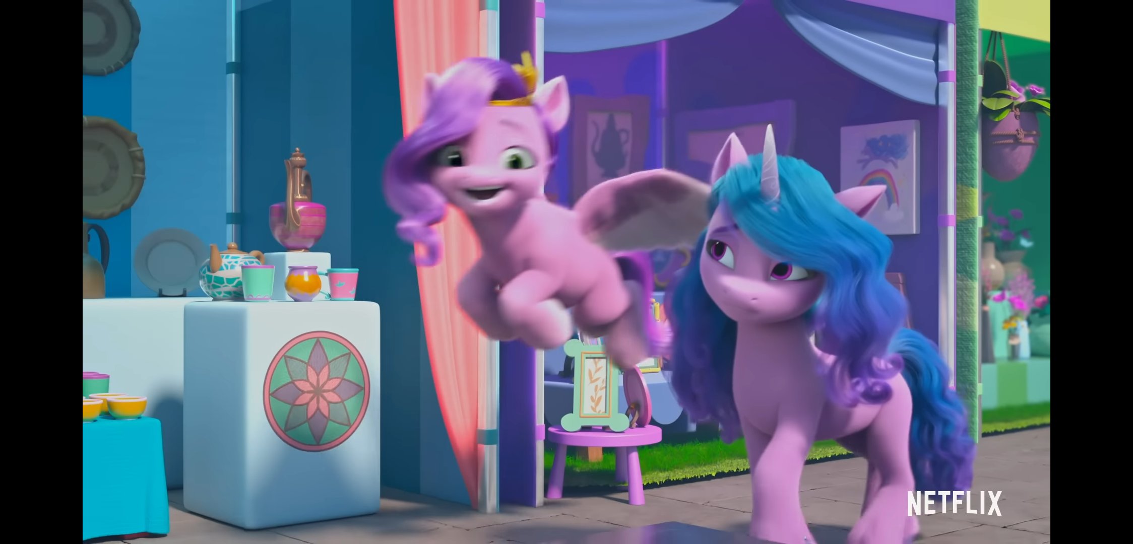 #2950322 - safe, screencap, izzy moonbow, pipp petals, pegasus, pony ...