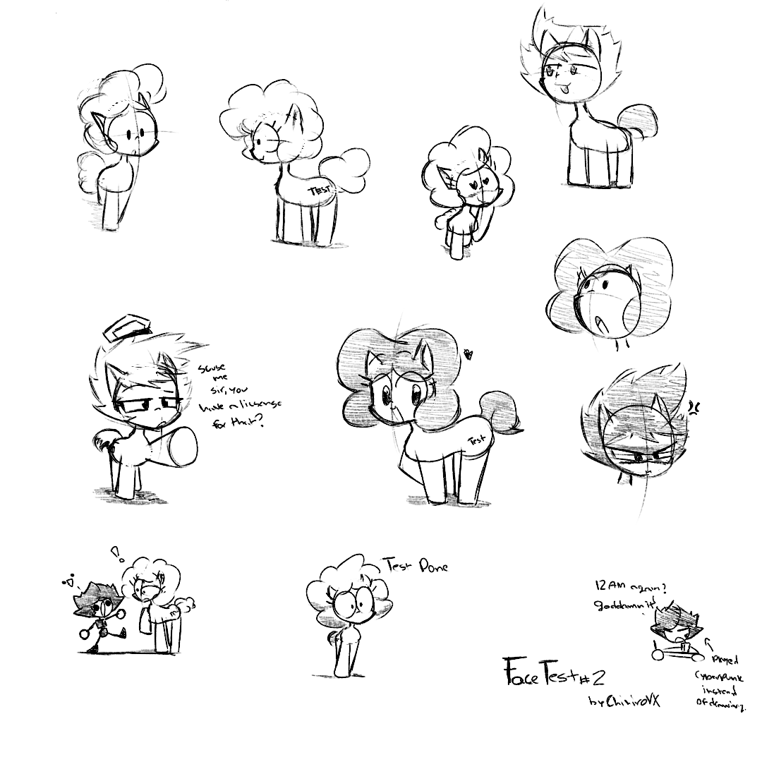 #2950408 - safe, artist:chihirovx, pony, black and white, grayscale, monochrome, sketch, sketch ...