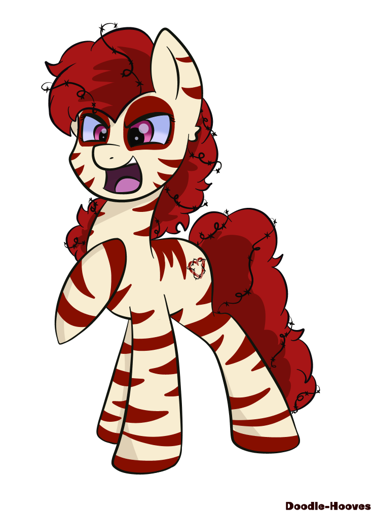 #2953173 - safe, artist:doodle-hooves, oc, oc only, oc:rampage, earth pony, pony, fallout ...