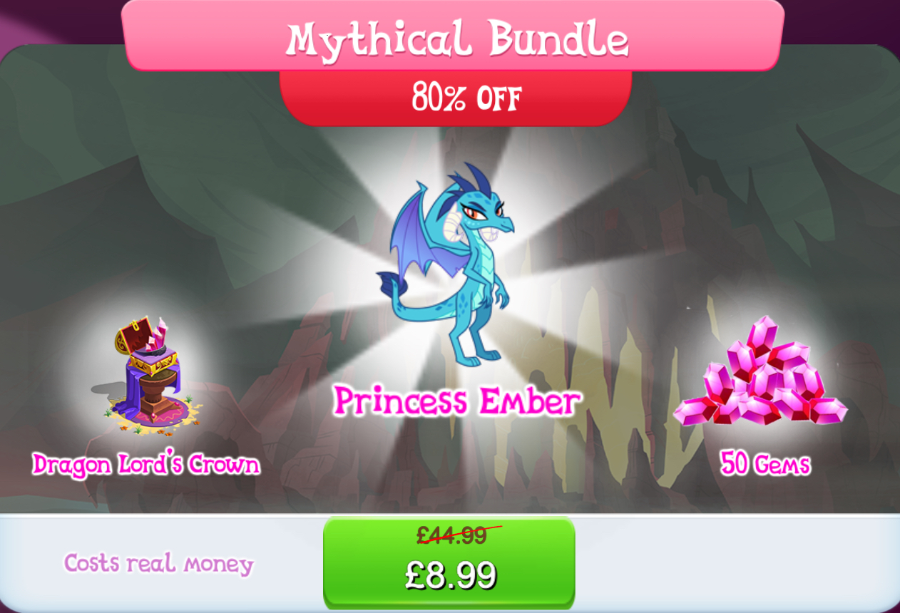 #2955710 - safe, gameloft, princess ember, dragon, g4, my little pony: magic princess, bundle ...