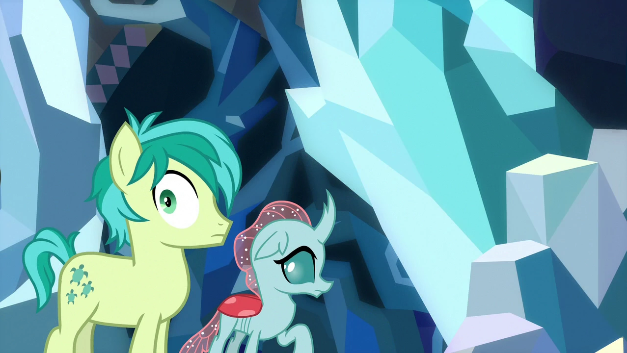 #2940538 - safe, screencap, ocellus, sandbar, changedling, changeling ...