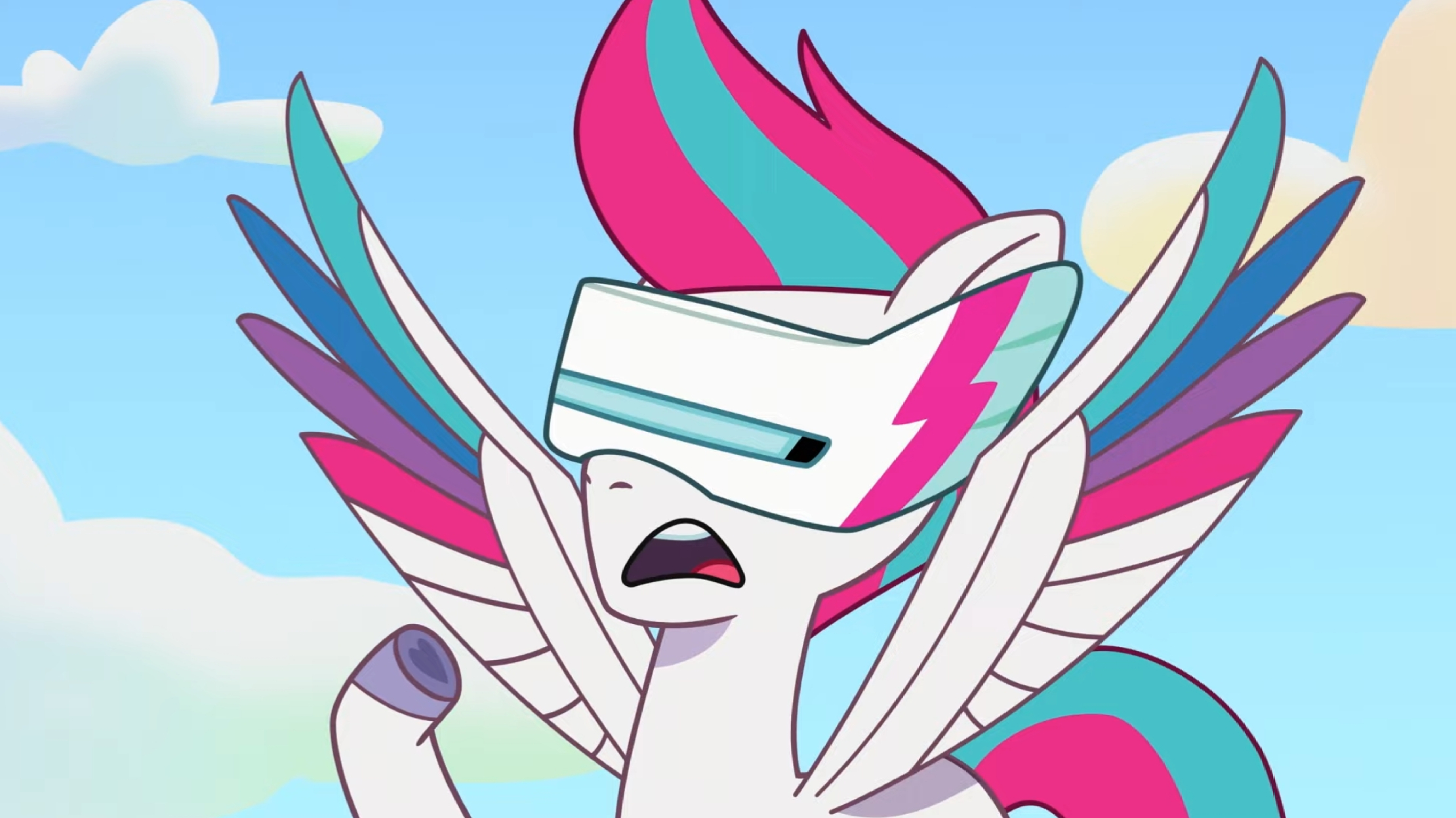 #2957654 - safe, screencap, zipp storm, pegasus, pony, dragon dad, g5 ...