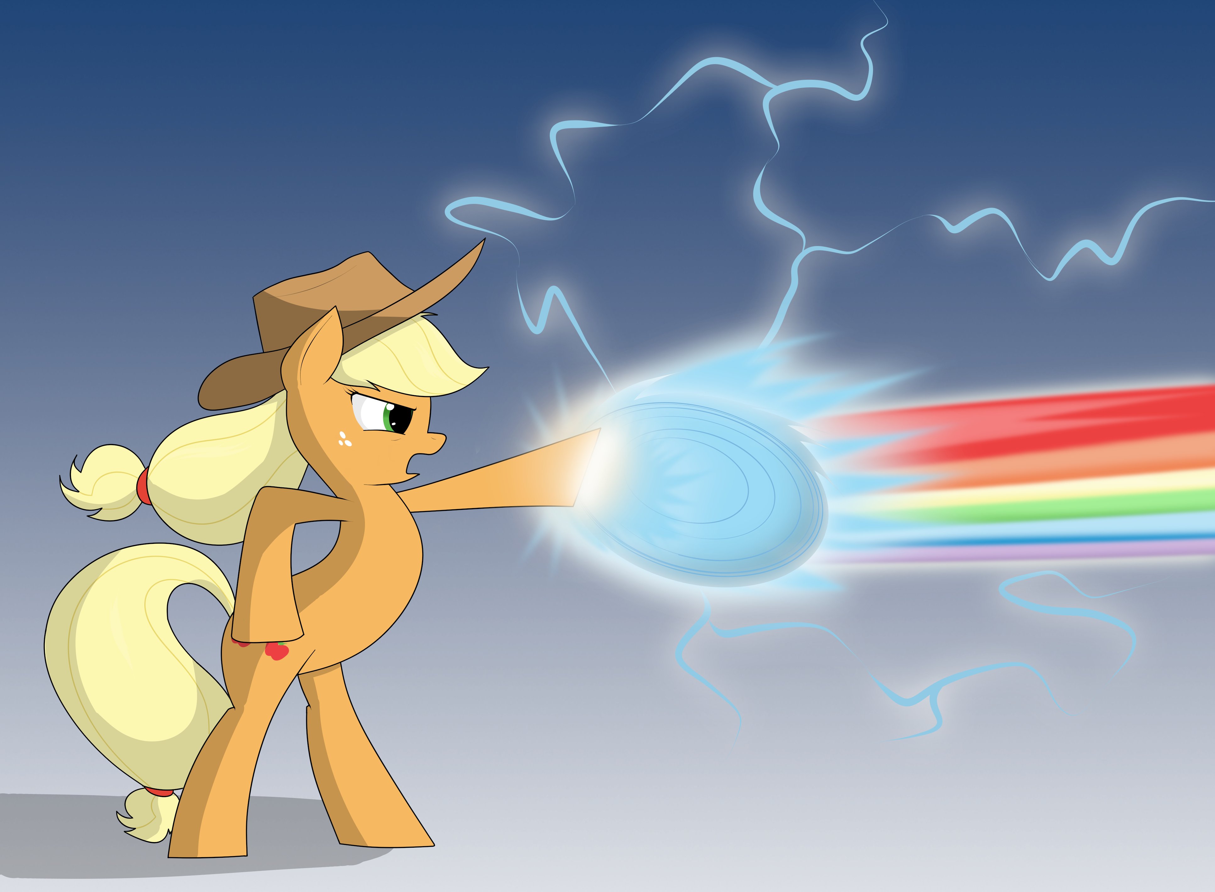 #2940737 - safe, artist:cyanrobo, applejack, rainbow dash, earth pony ...
